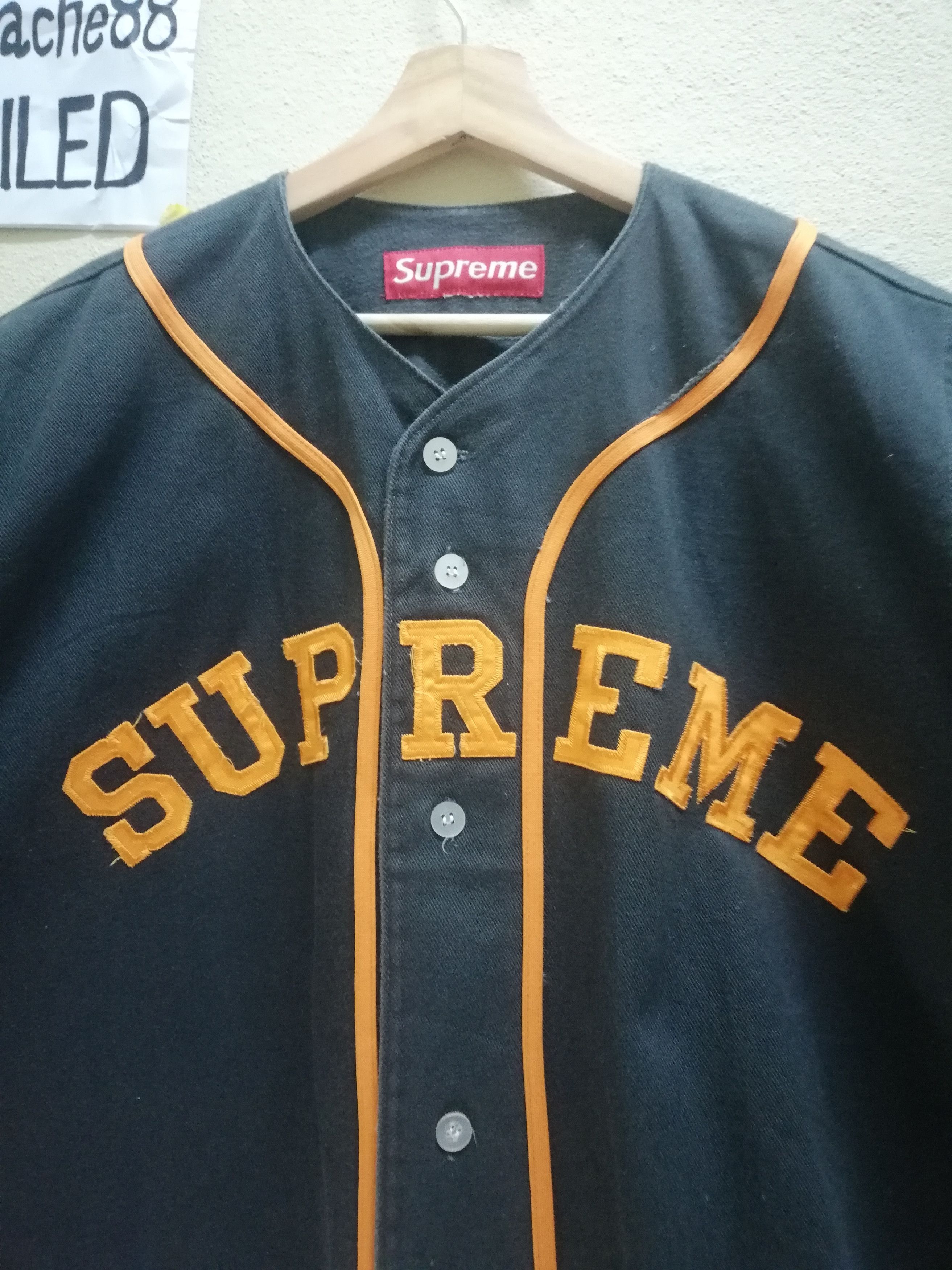 Supreme RARE! Supreme Baseball Denim Jersey | Grailed