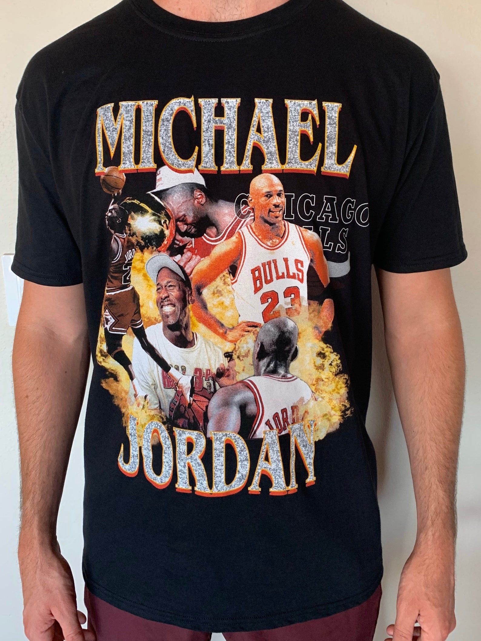 Jordan Brand VINTAGE MICHAEL JORDAN 3 PEAT TEE LARGE THE LAST DANCE ...