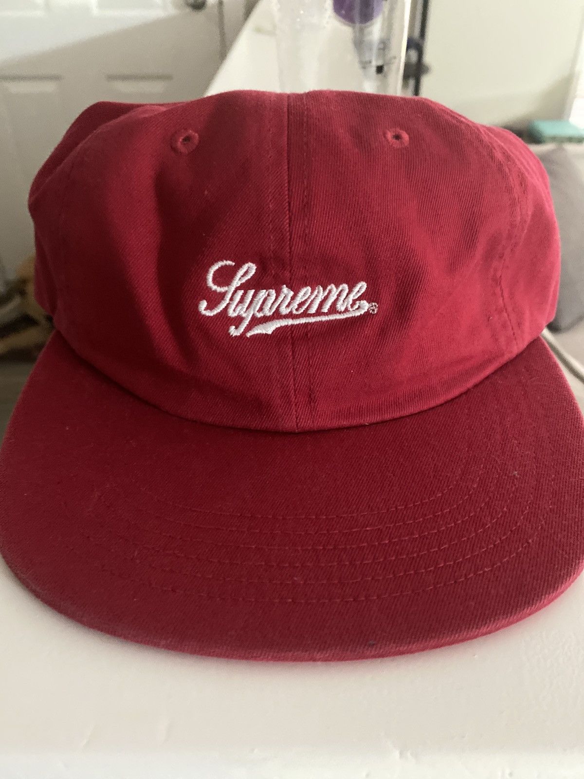 Supreme Script Logo Cap | Grailed
