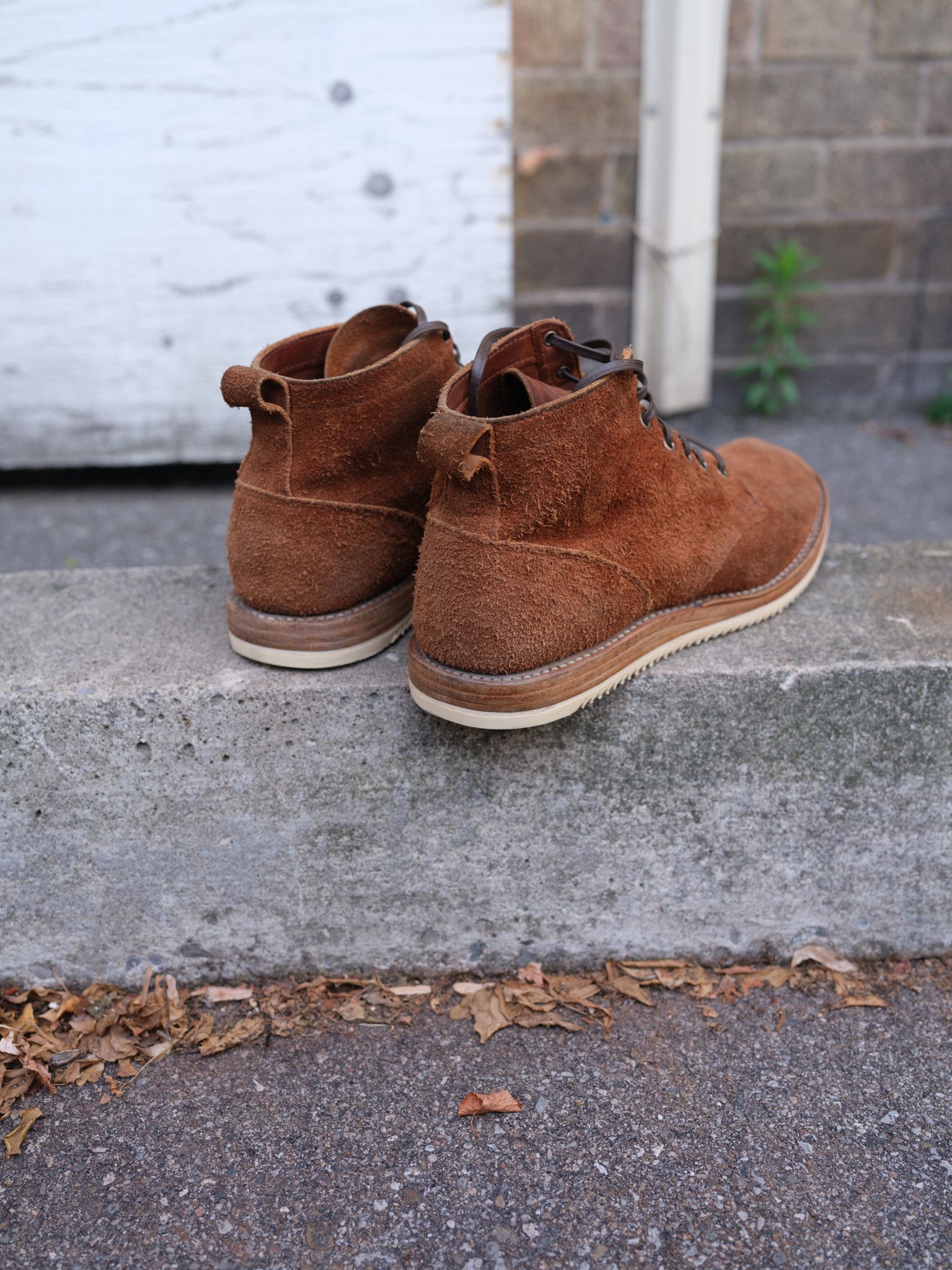 Viberg Aged Bark Roughout Miniripple Service Boot | Grailed