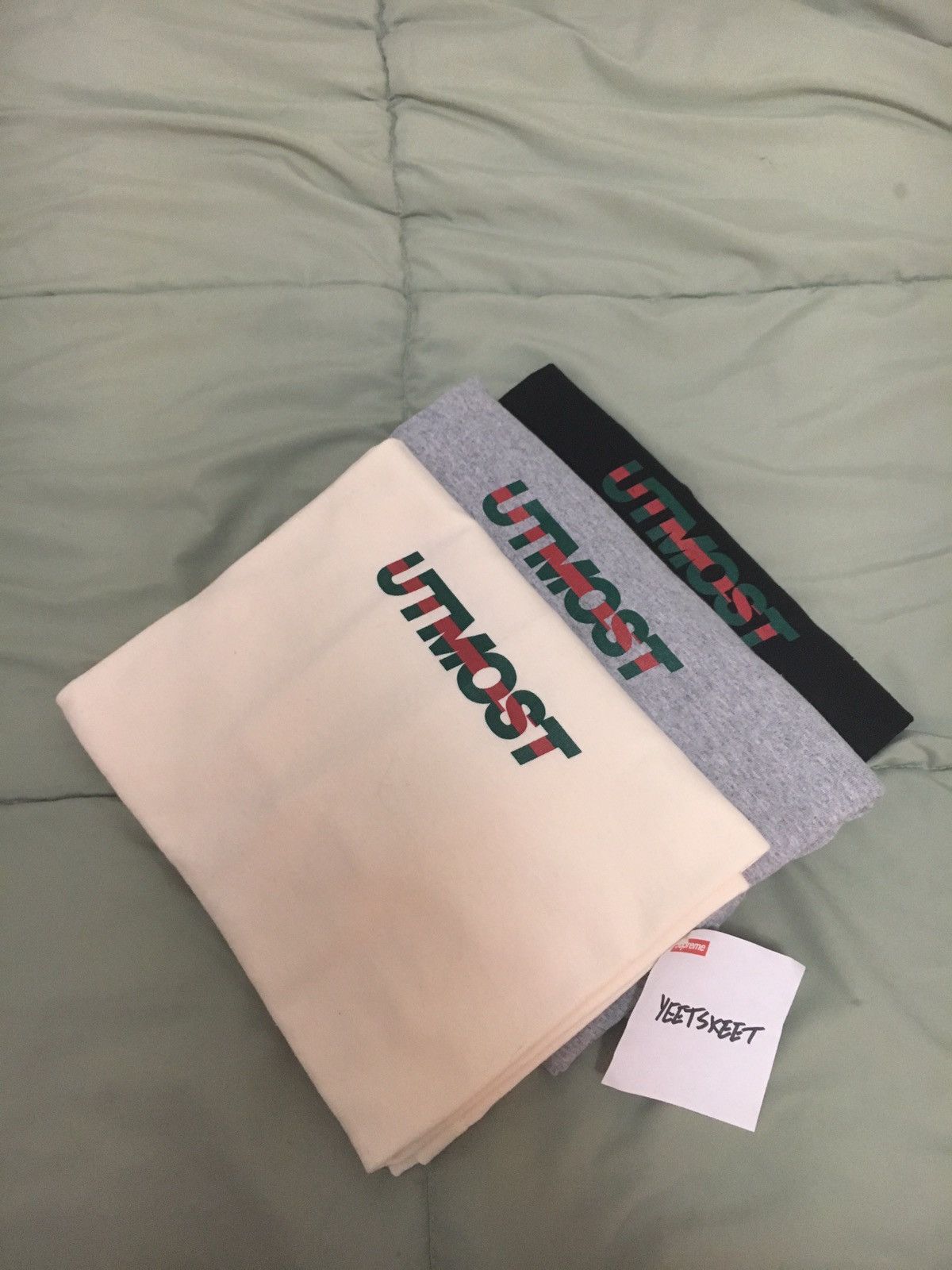 Utmost Co Solid Logo T-Shirt "Green" Package Deal | Grailed