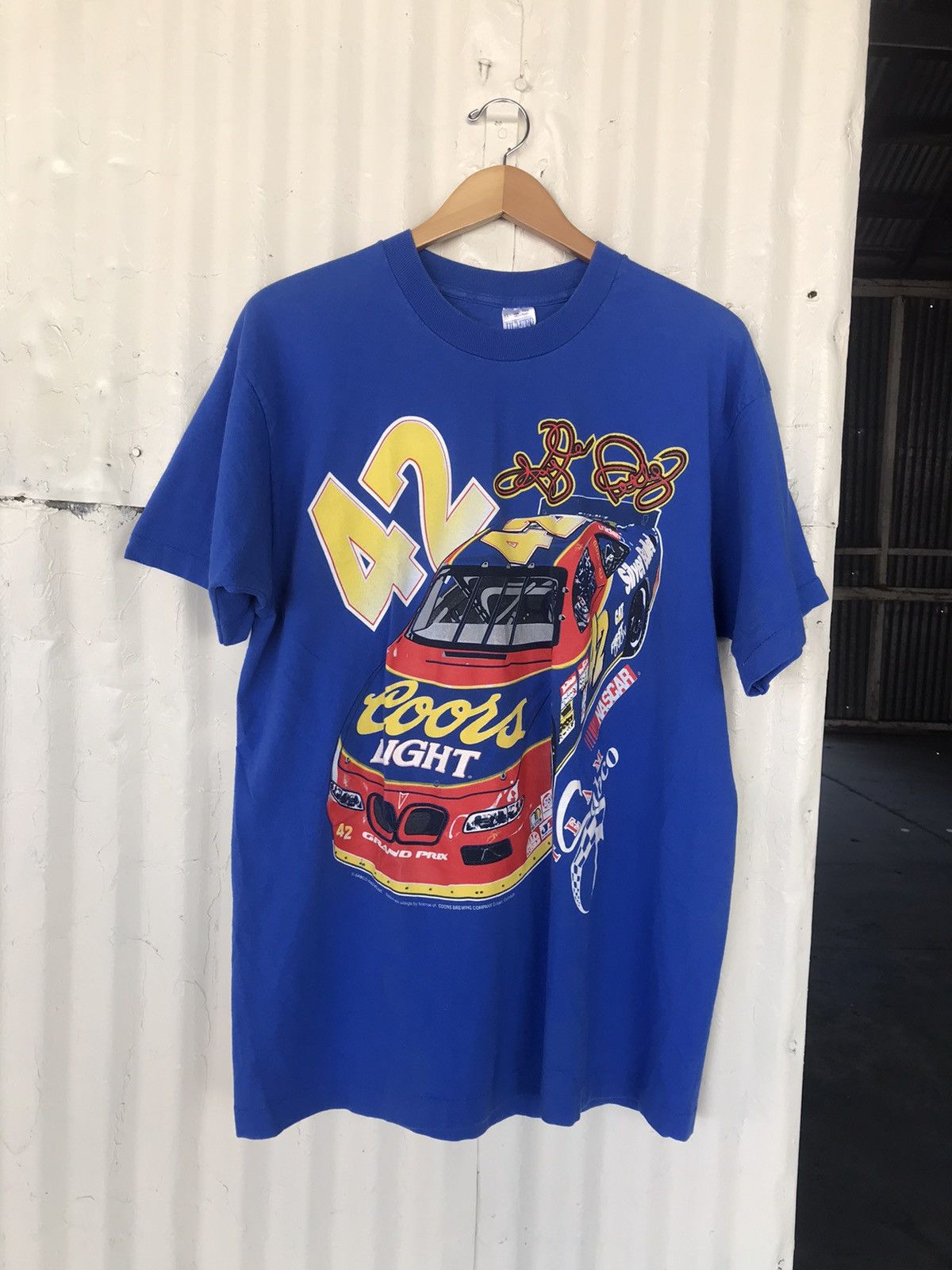 NASCAR × Vintage Vintage KYLE PETTY #42 Team Sabco Coors Light NASCAR T ...