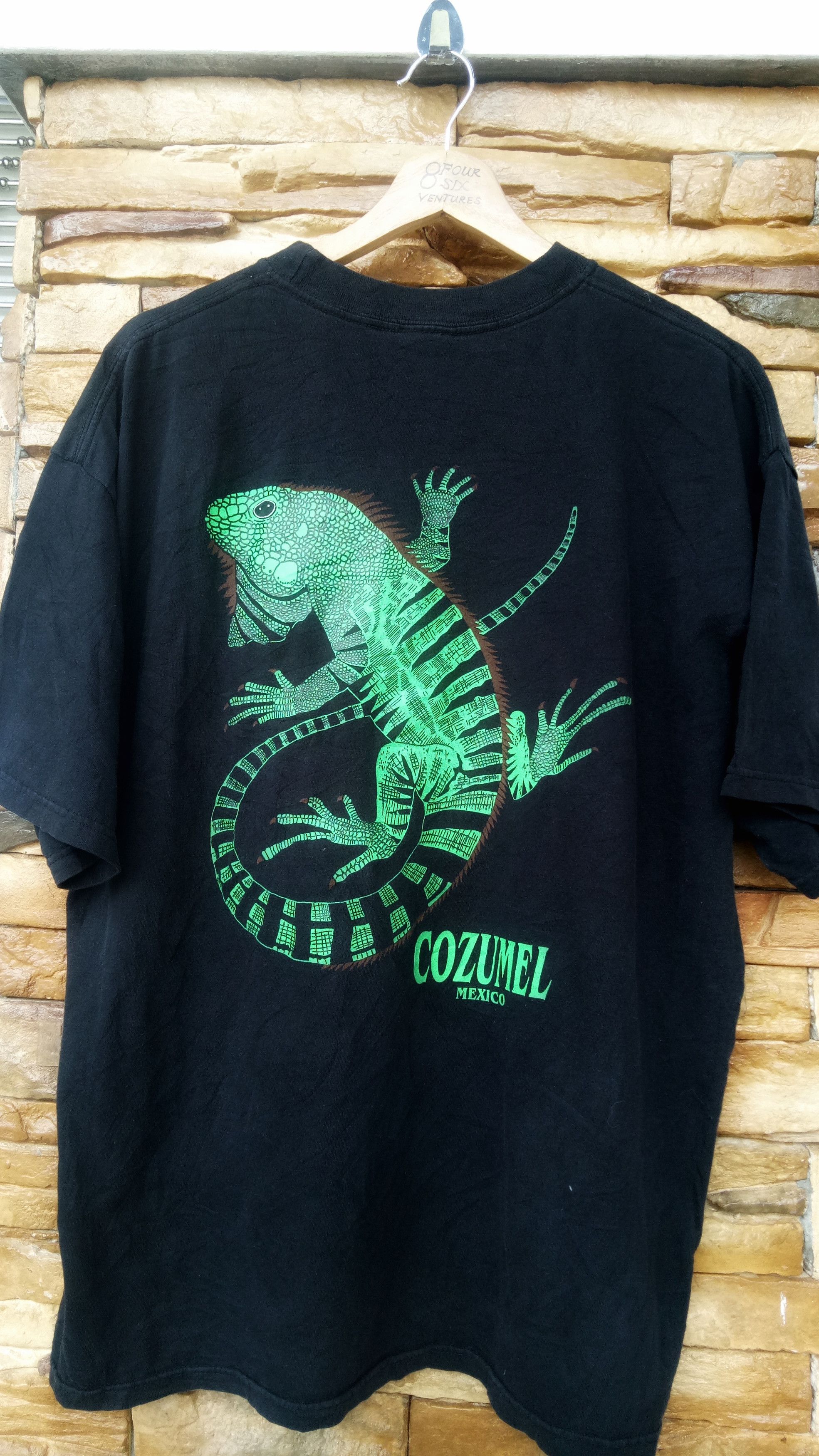 Animal Tee Streetwear Vintage Cozumel Mexico Lizard Grailed