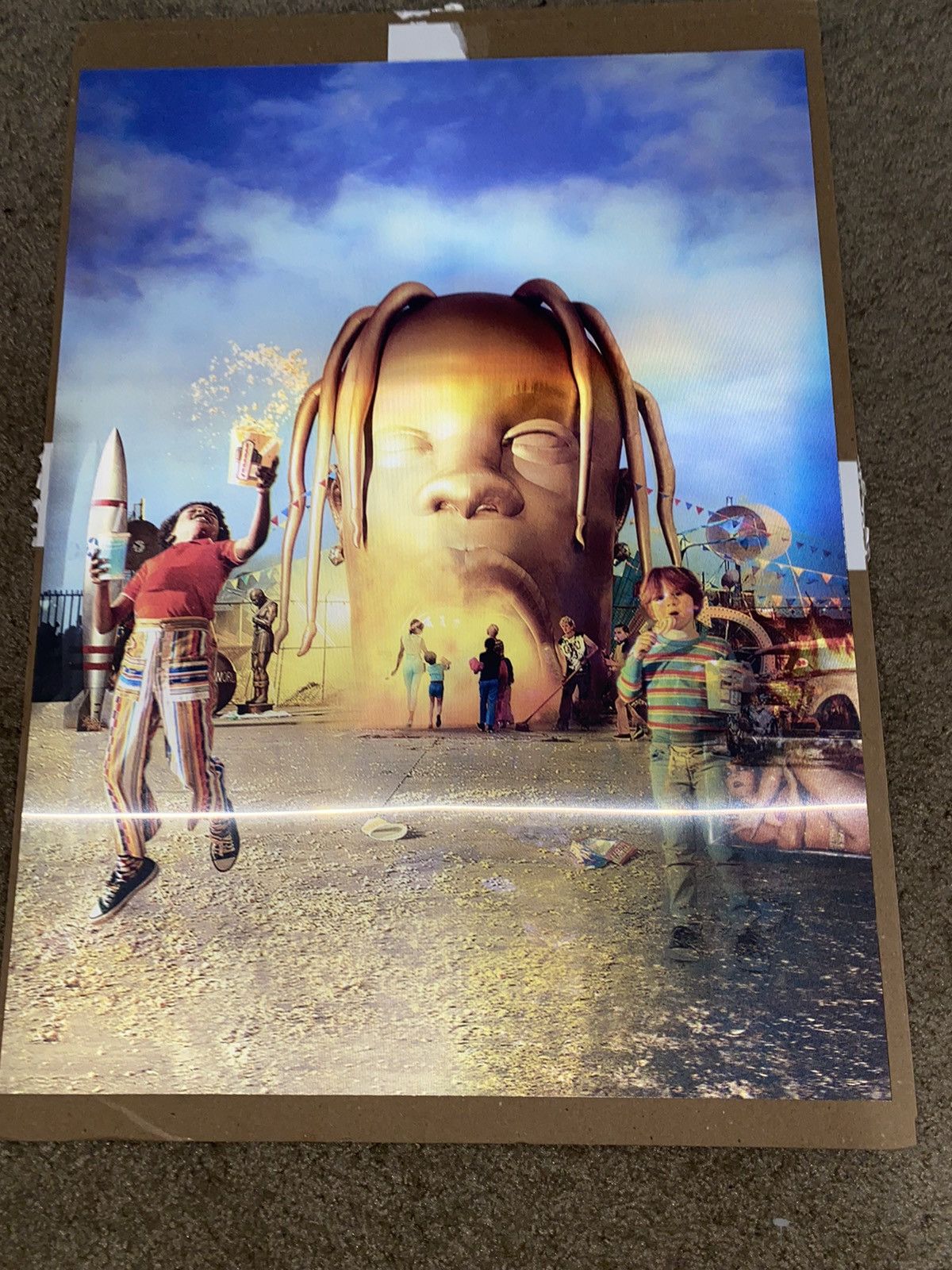 Travis Scott astroworld lenticular 3D poster | Grailed