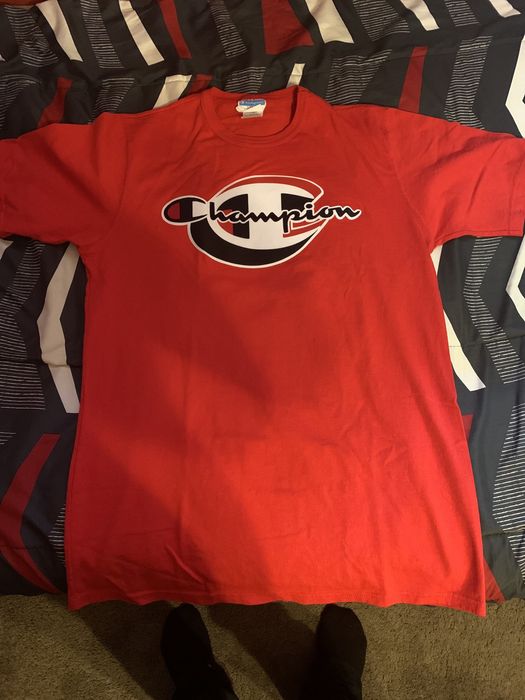 Champion Red champion shirt | Grailed