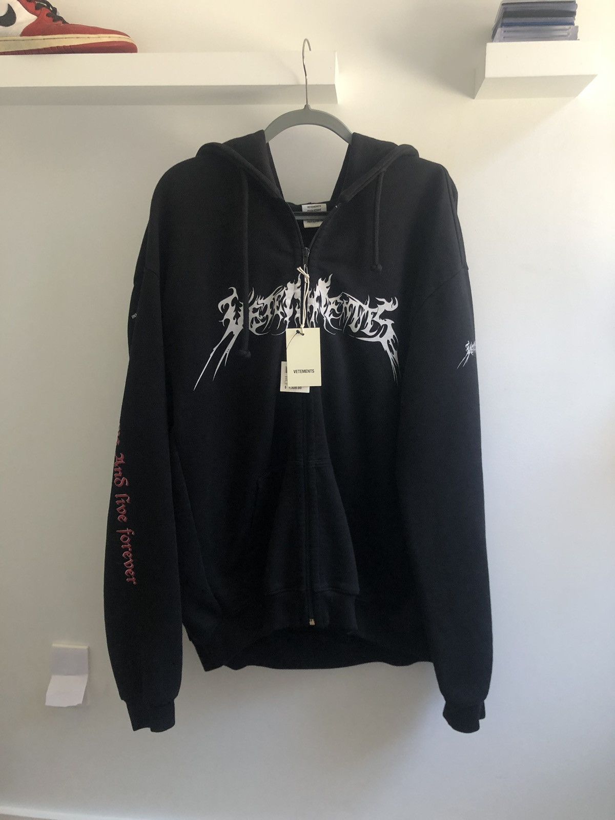 Vetements TFD Oversized Zip Hoodie | Grailed