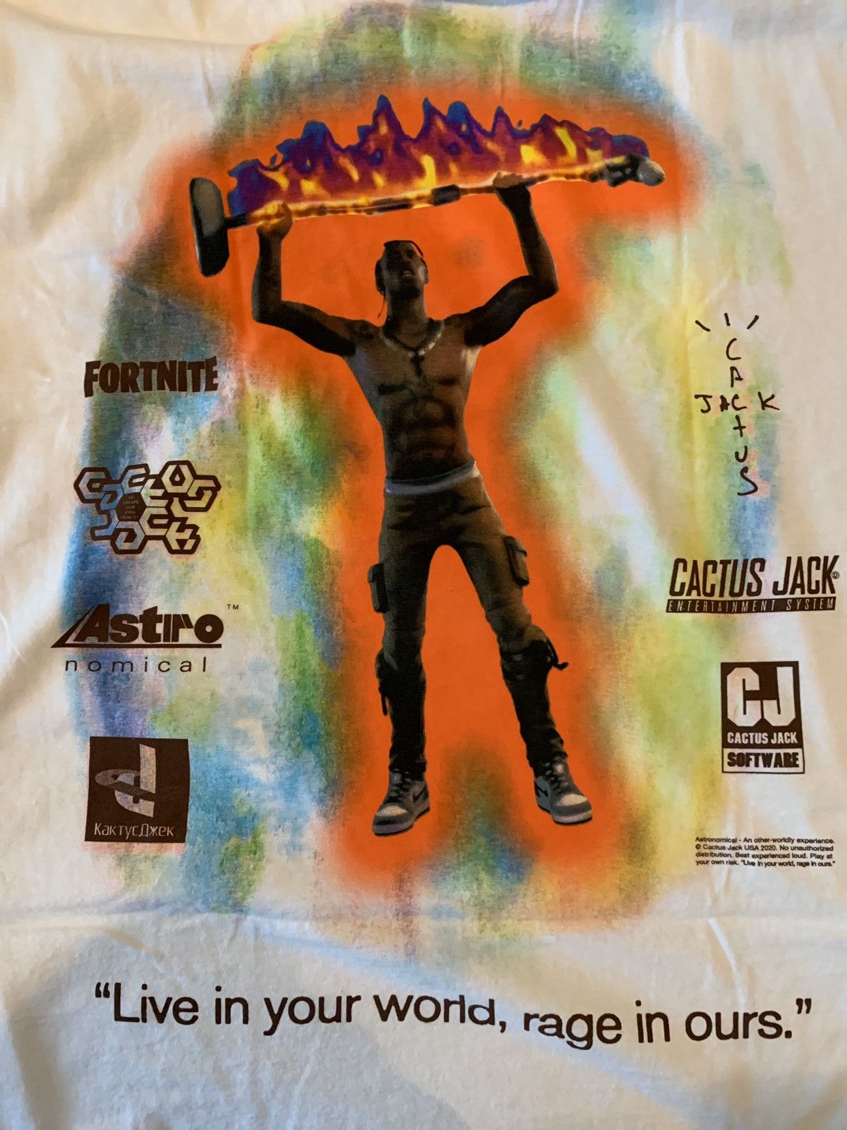 Travis Scott Travis Scott Rage Logo T-Shirt | Grailed