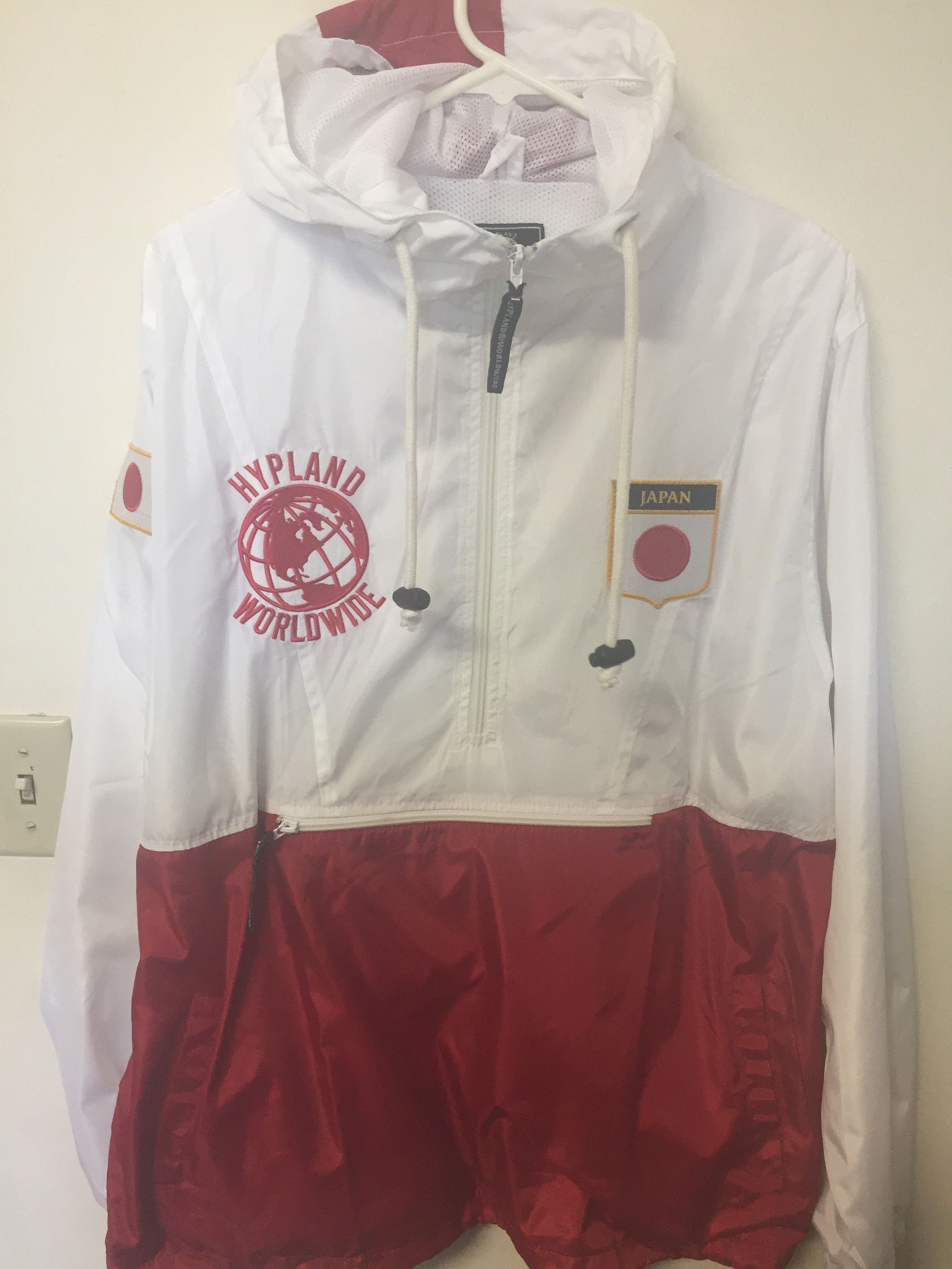 Hypland JAPAN WORLD FAMOUS JACKET INVERT (WHITE/RED) | Grailed