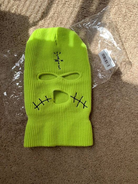 Travis Scott Jack Boys Neon Green Ski Mask | Grailed