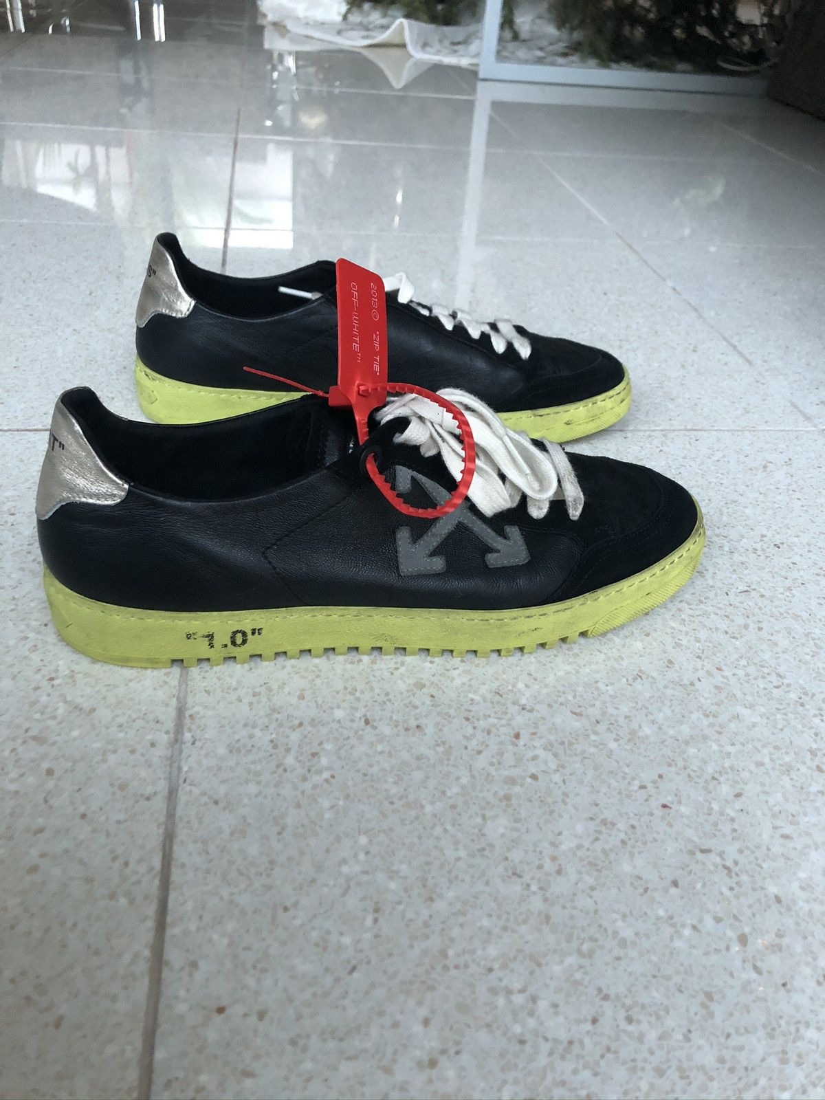 Off-White Off White 2.0 Black and Green Sneakers | Grailed