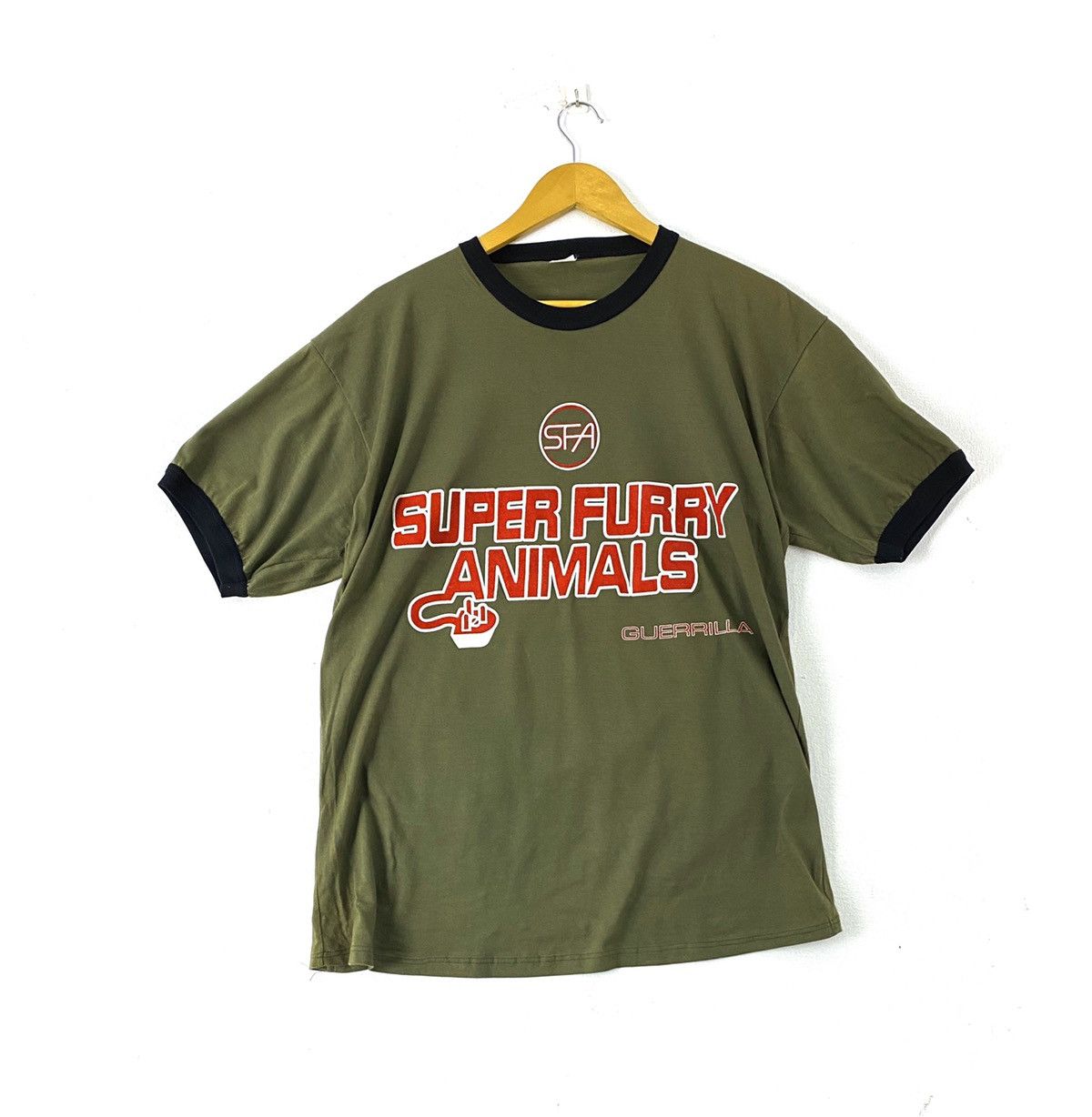 Vintage vintage 1999 SUPER FURRY ANIMALS guerilla rare nice t-shirts ...
