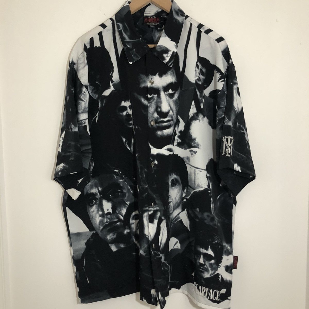 Movie × Vintage Vintage Scarface Allover Button Up Shirt | Grailed