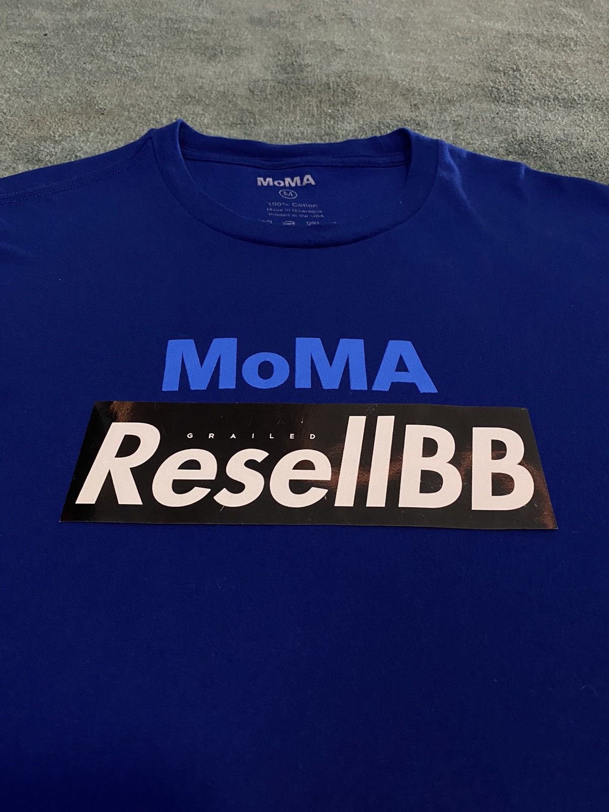 Moma Museum Of Modern Art MOMA Logo Tee Blue | Grailed