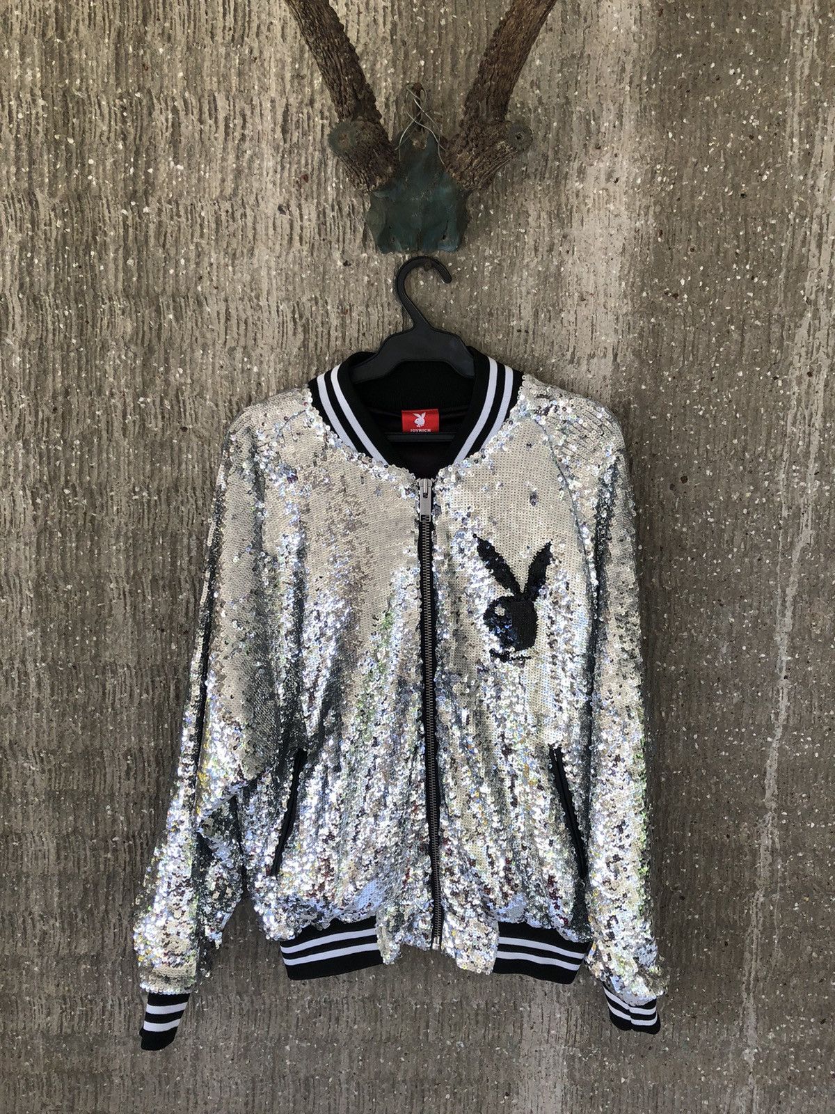 Joyrich × Playboy Playboy silver sequin jacket | Grailed