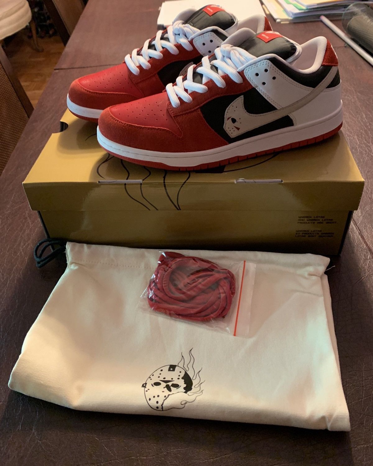 Warren Lotas Warren Lotas Jason Vorhees Dunk Low Rare Sold Out Nike Style | Grailed