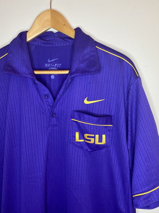 Nike nike LSU polo Louisiana state university | Grailed
