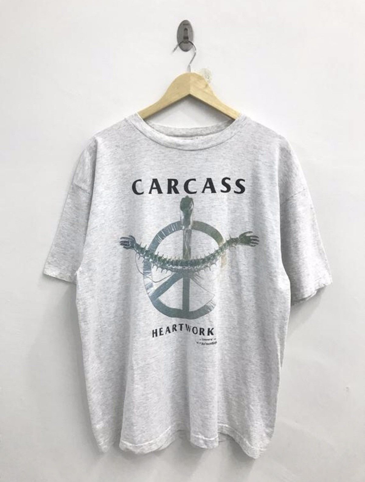 Band Tees × Tour Tee × Vintage RARE! Vtg 1992 Carcass Band..Official ...