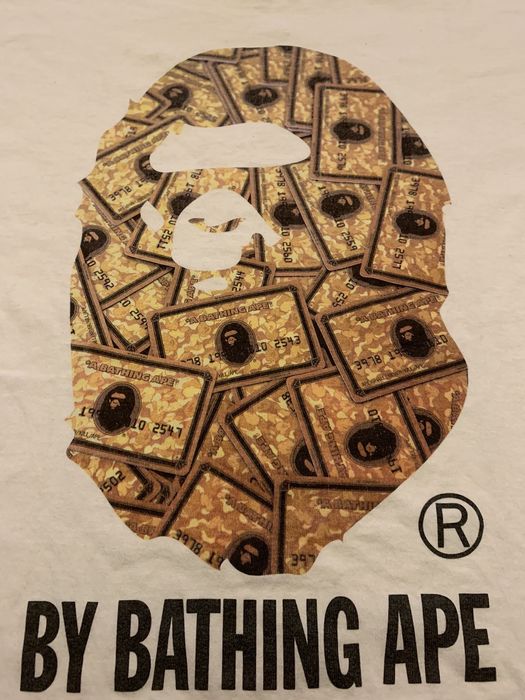 Bape Bape Gold Card Exclusive Tee | Grailed