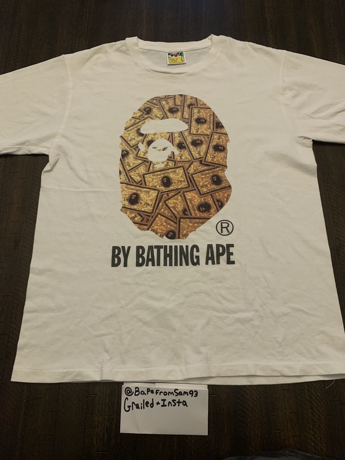 Bape Bape Gold Card Exclusive Tee | Grailed