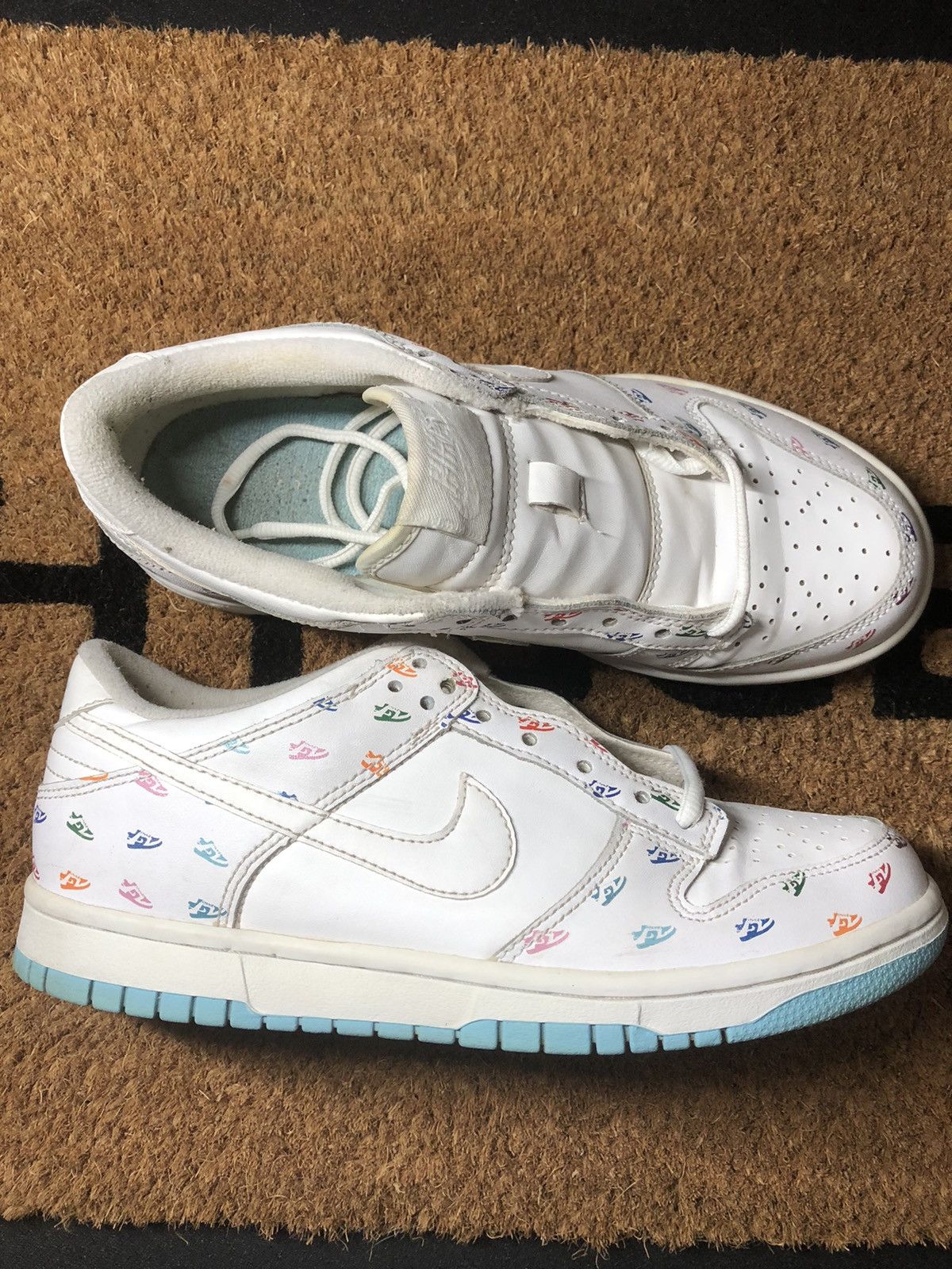 Nike × Vintage RARE Nike Dunk Low White Many Many Many Dunks | Grailed
