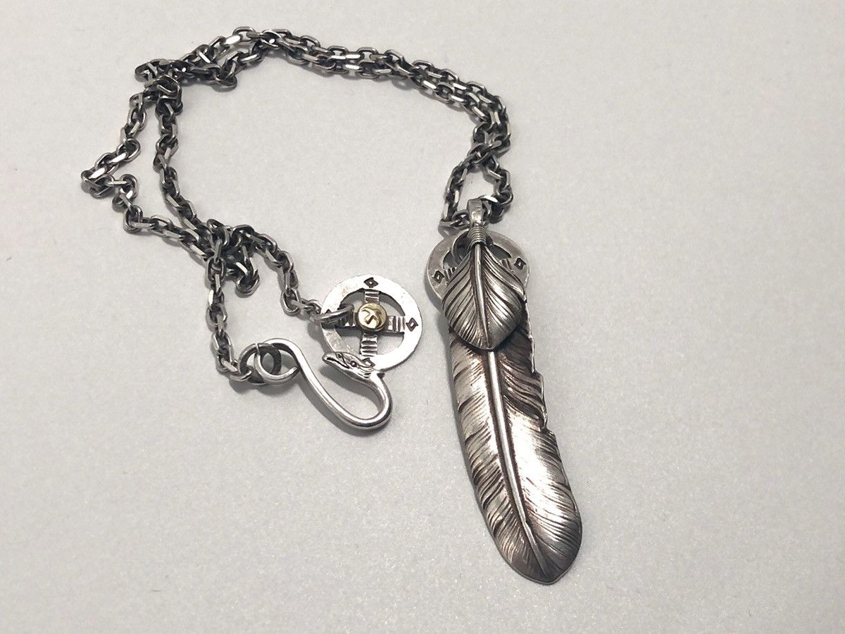 Goro's XL Silver Heart Feather Set | Grailed