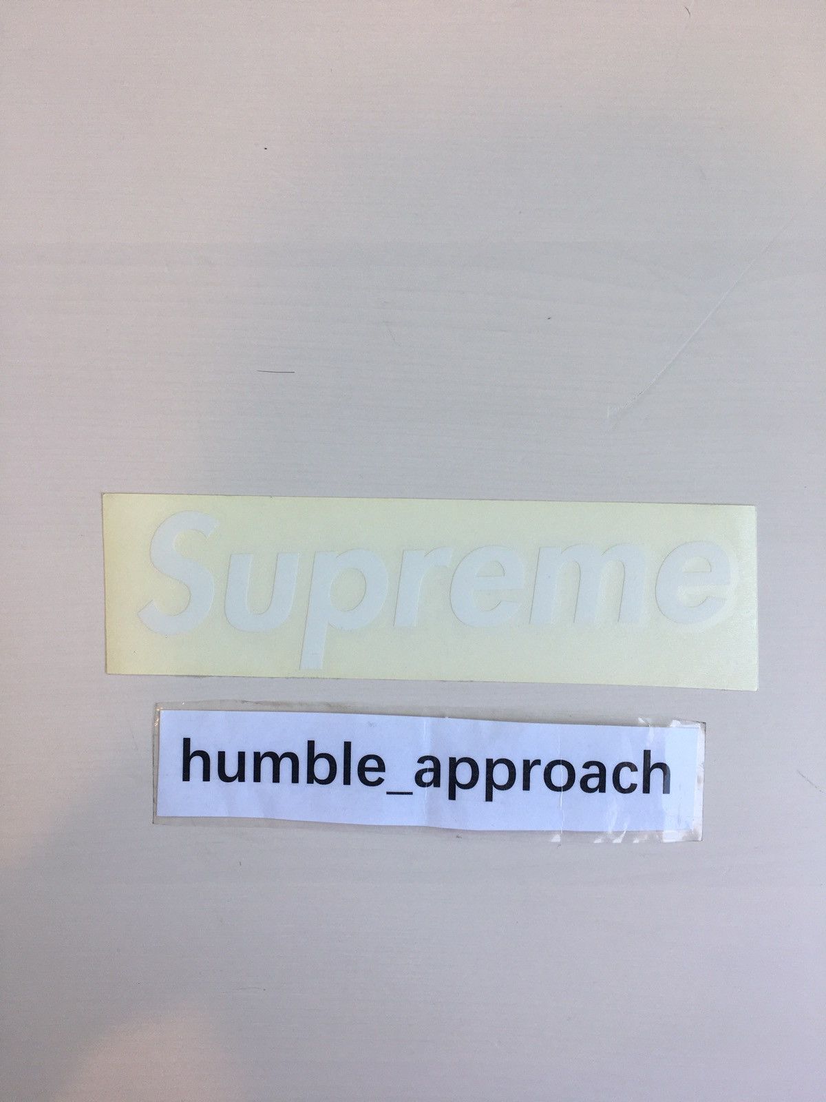 Supreme Supreme White Box Logo Die Cut Sticker | Grailed