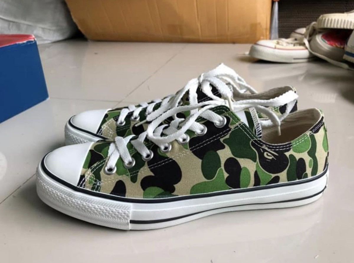 Bape × Converse Converse Chuck Taylor x Bape Rare Limited Aape | Grailed
