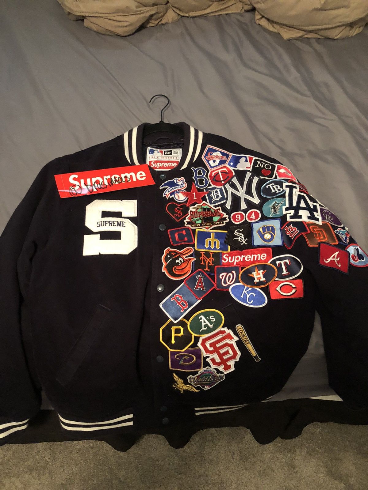 Supreme Supreme MLB Varsity jacket | Grailed