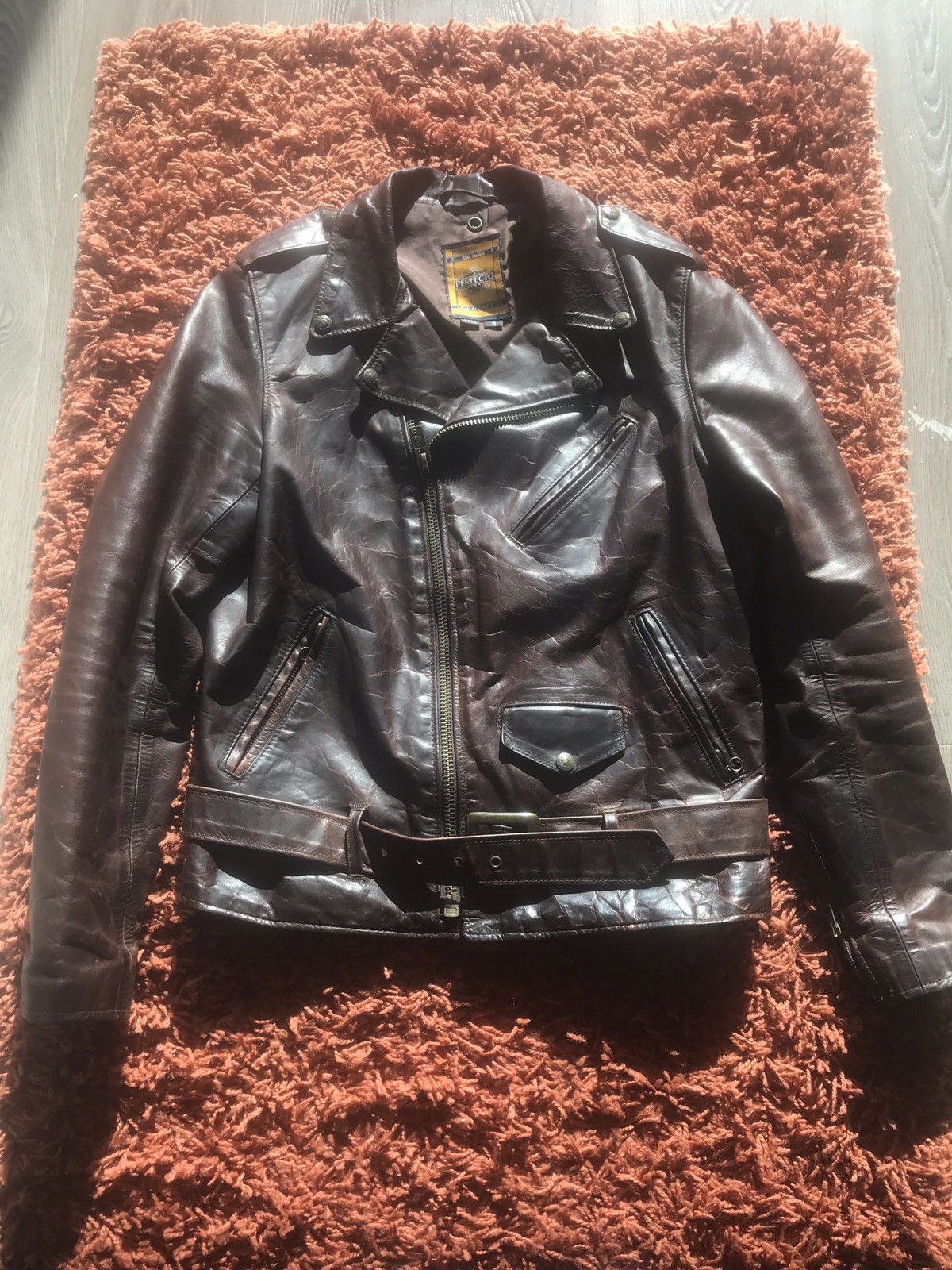 Schott SCHOTT 619 HAND OILED LIGHTWEIGHT BROWN NAKED PERFECTO | Grailed