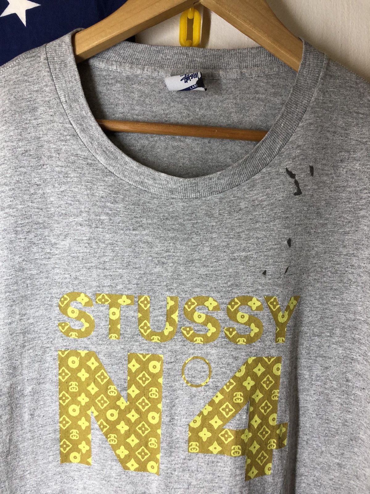 Brand × Stussy Rare Vintage stussy No4 X Lv Logo | Grailed