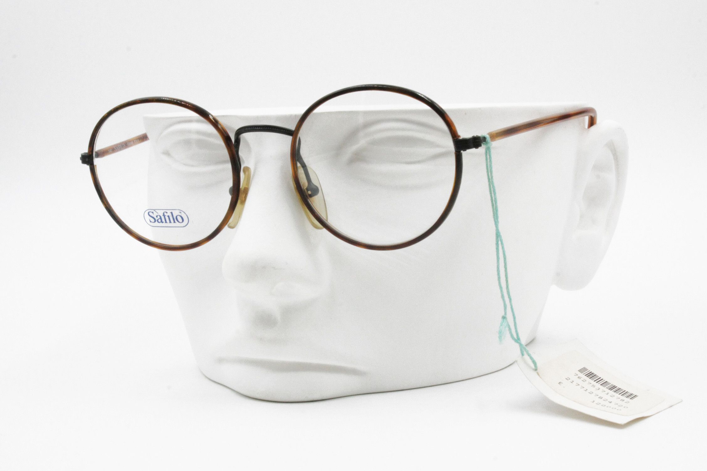 Safilo Safilo Team 7712 round pantos frame Black & fake Tortoiseshell ...