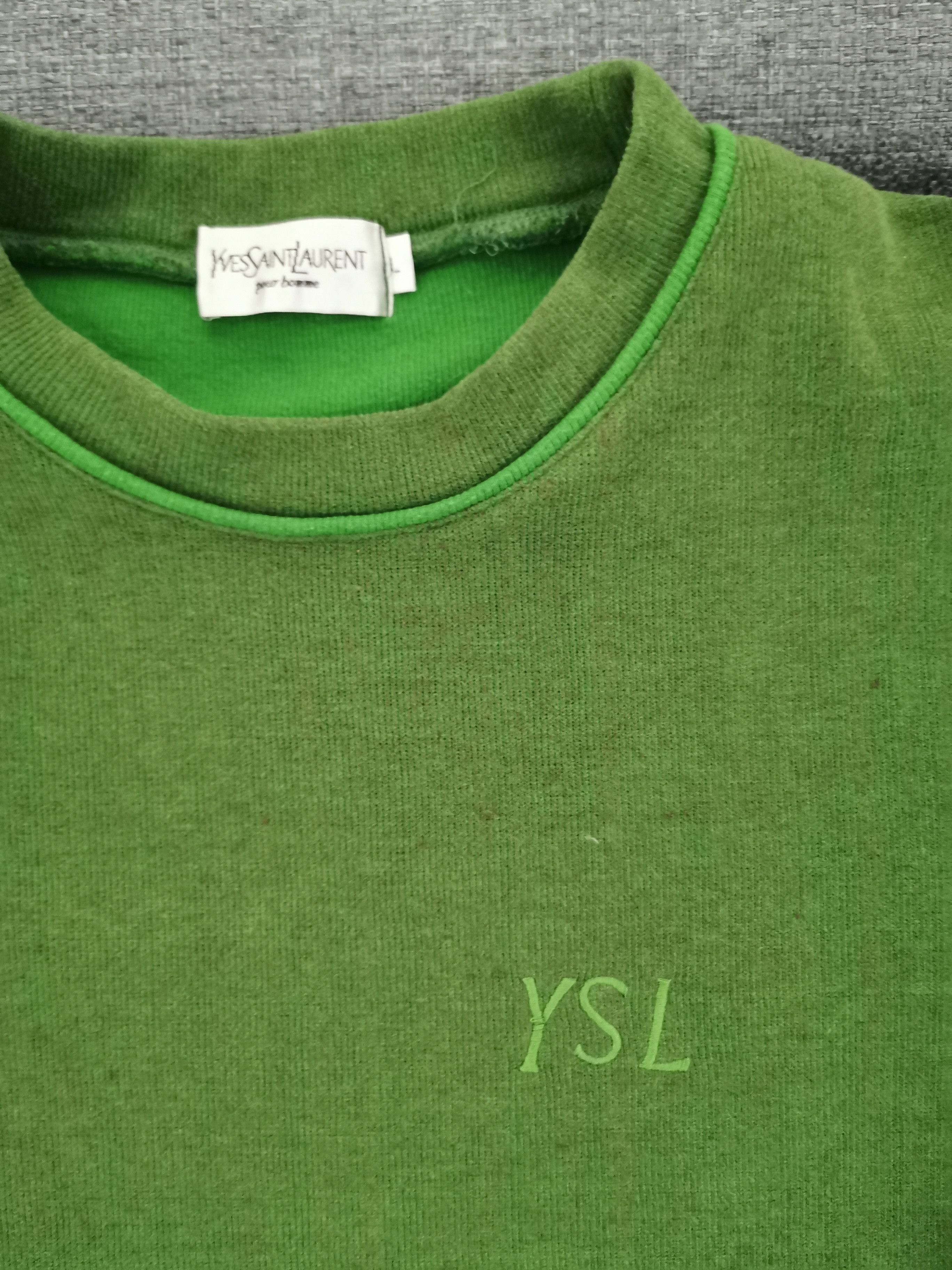 Ysl Pour Homme Yves Saint Laurent Vintage crewneck / sweater | Grailed