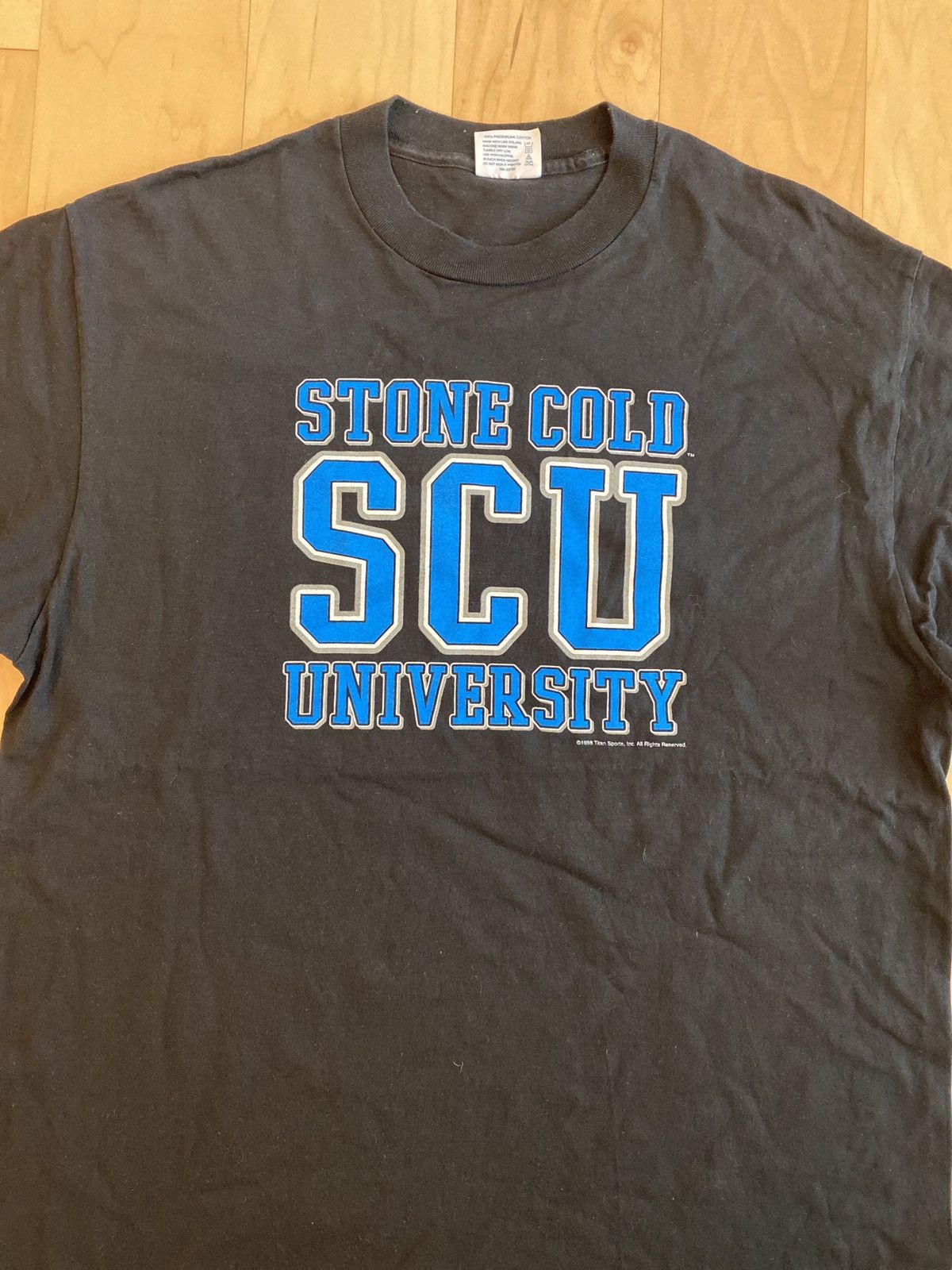 Vintage WWF Vintage Stone Cold University SCU Shirt XL 1998 | Grailed