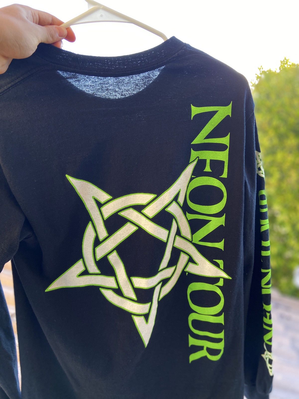 Playboi Carti Neon Tour Pentagram L/S Tee | Grailed