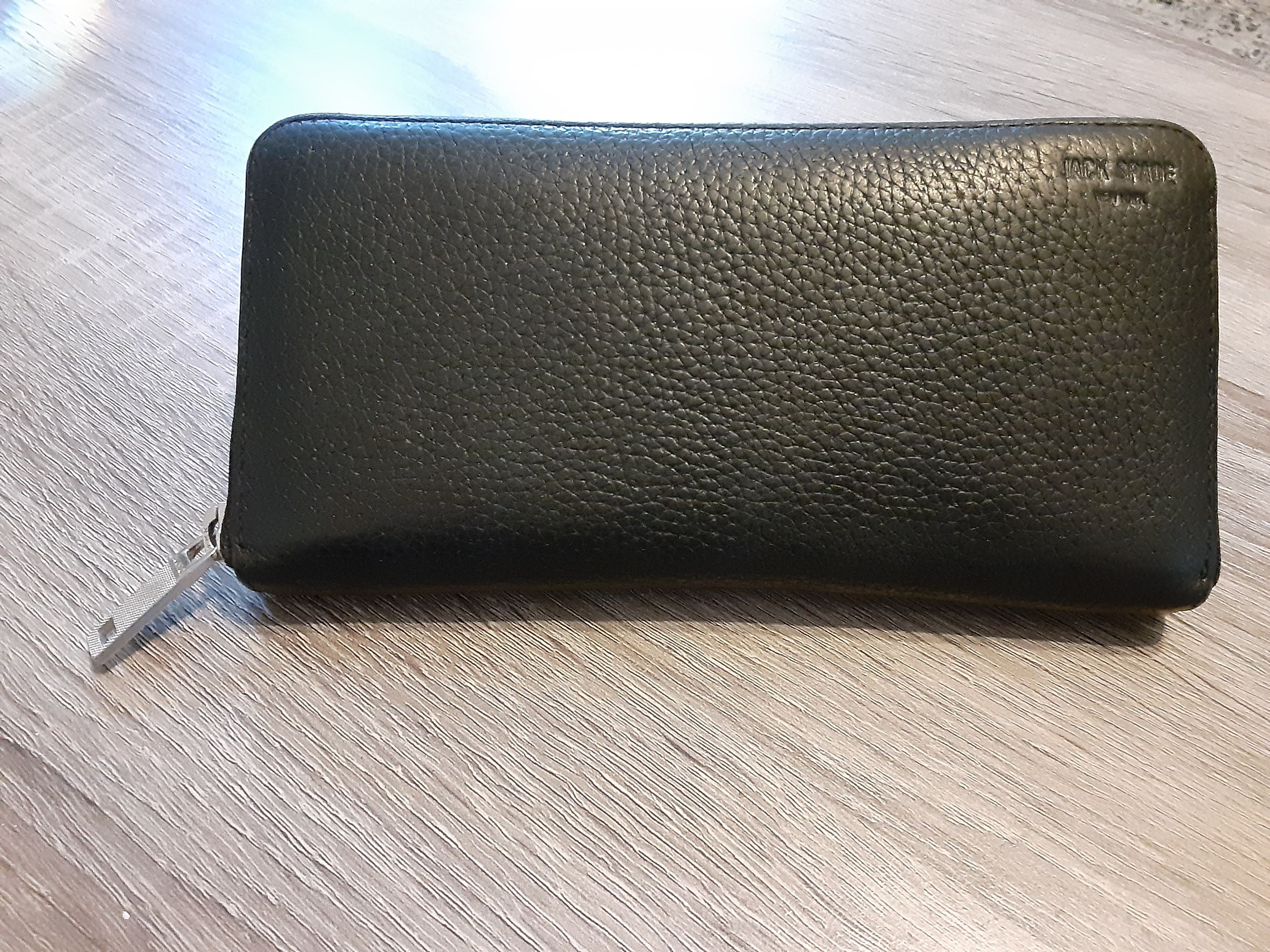 Jack Spade Men's Luxe Natural Pebble Leather Zip around wallet | Grailed