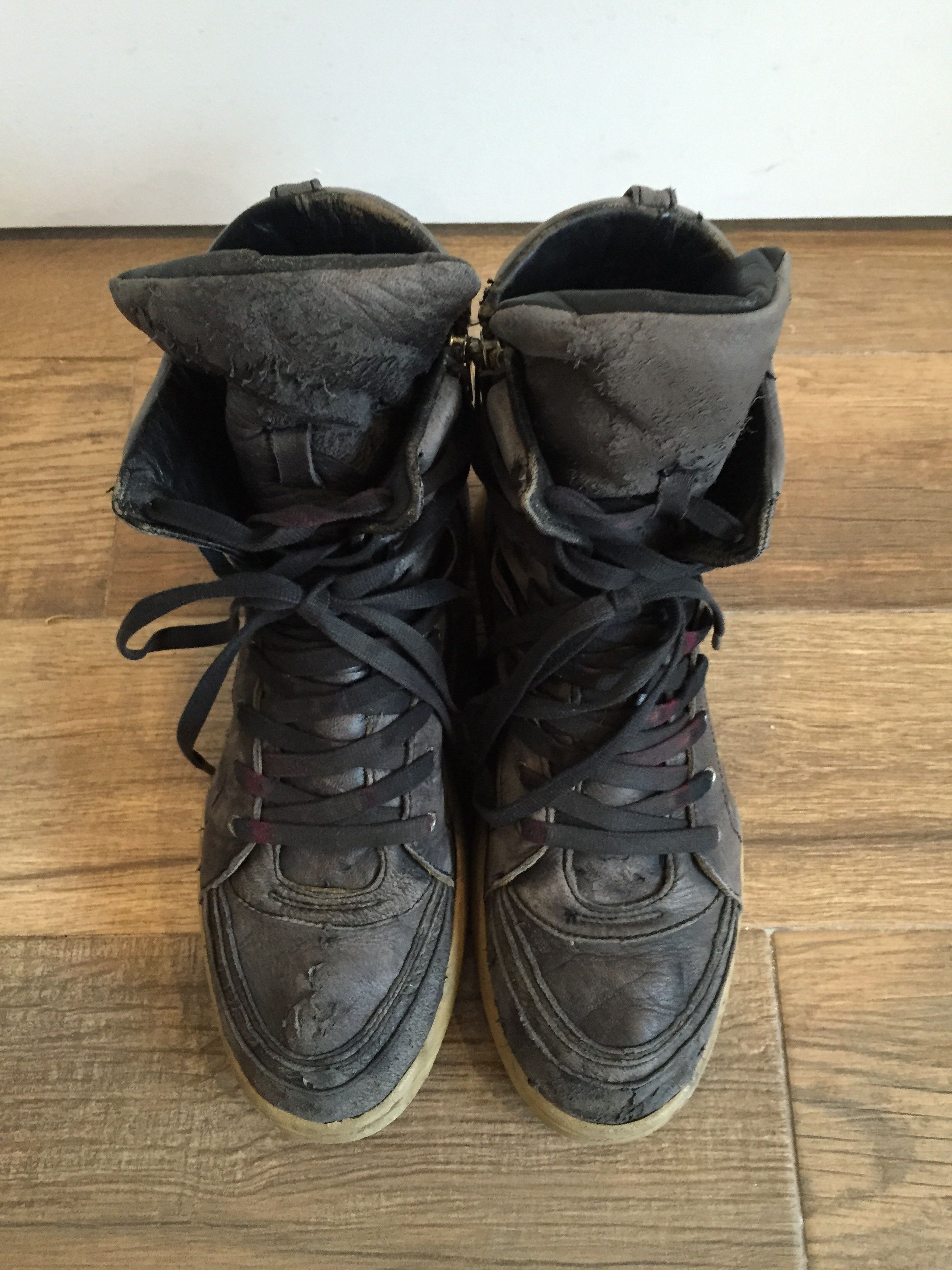 Diet Butcher Slim Skin DBSS high top sneaker in Destroyed Elk | Grailed