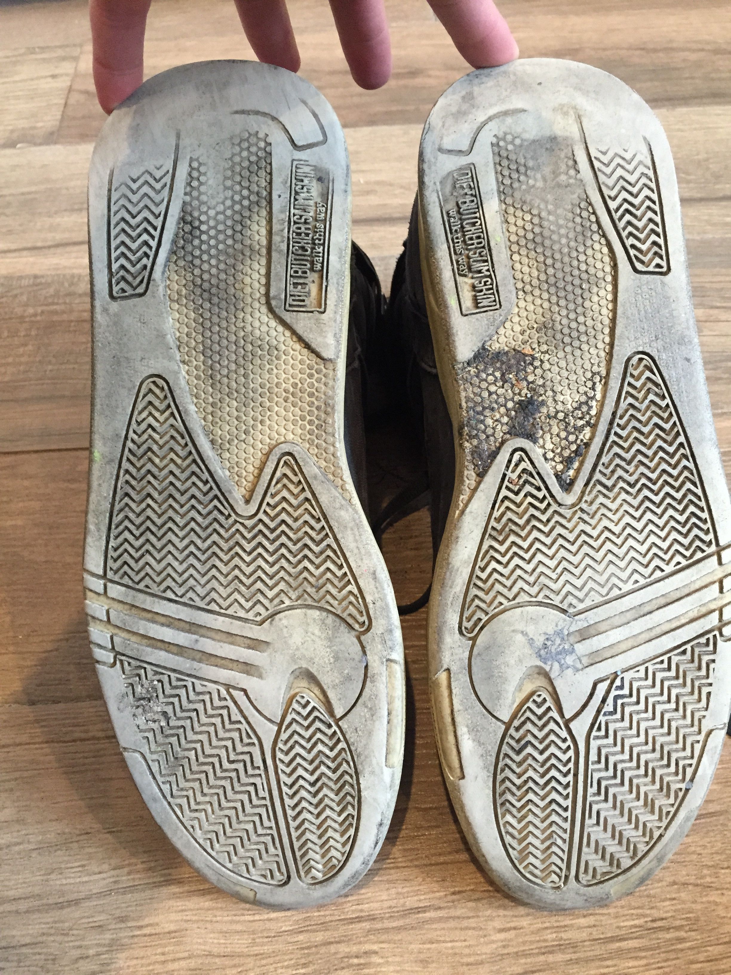 Diet Butcher Slim Skin DBSS high top sneaker in Destroyed Elk | Grailed