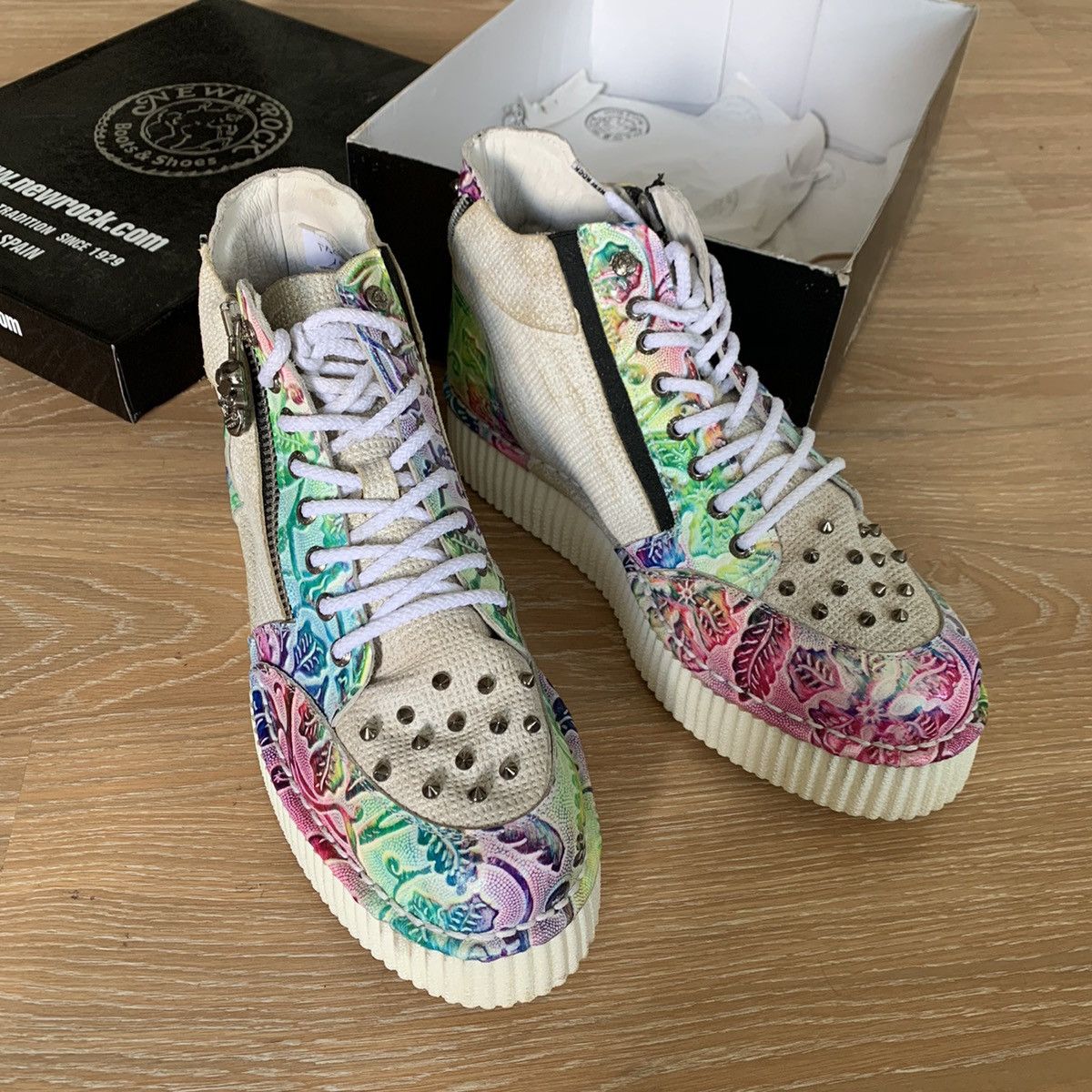 New Rock New rock vintage style platform boots | Grailed