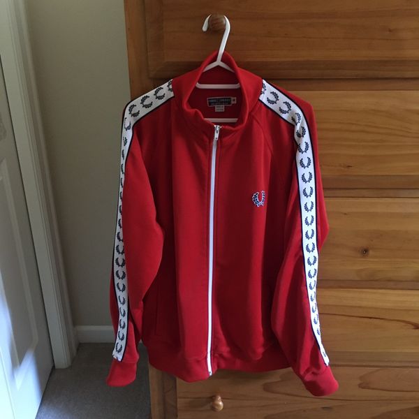 Fred Perry Fred Perry Red Taped Track Jacket | Grailed