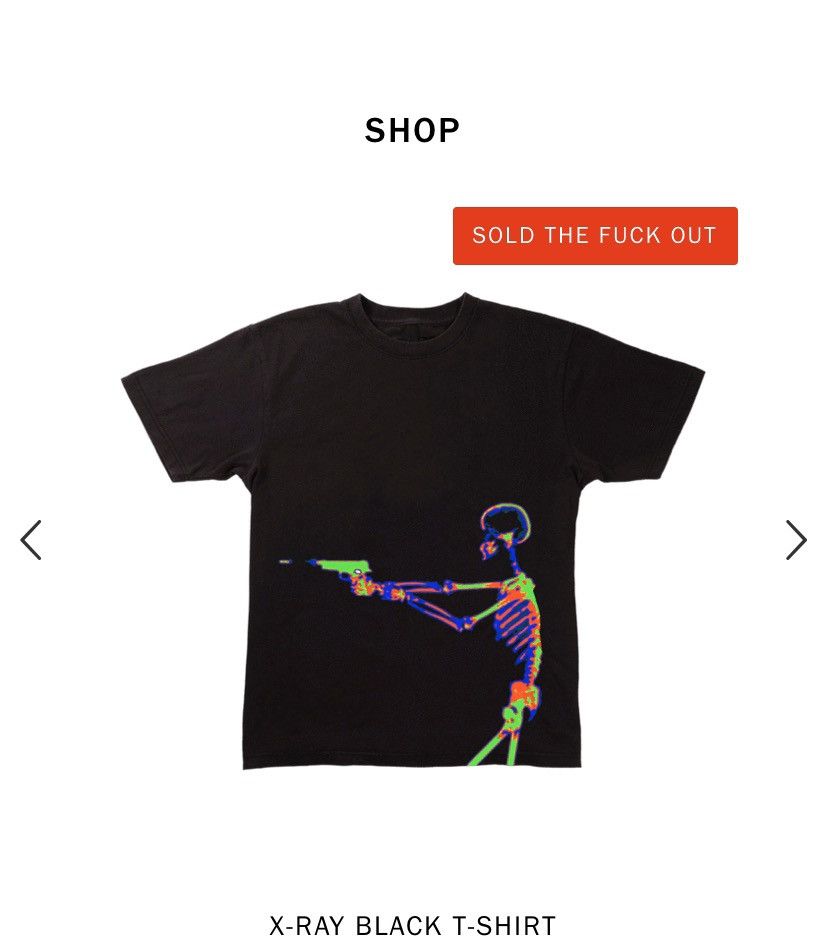 Designer × Streetwear × Vlone Vlone X-Ray Tee | Grailed