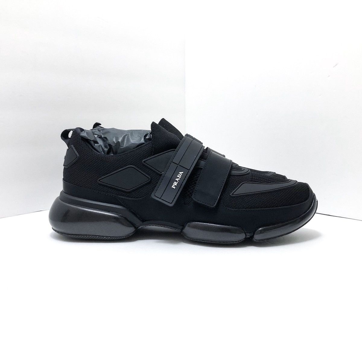 Prada Prada Black Double Touch Strap Cloudbust Sneakers | Grailed