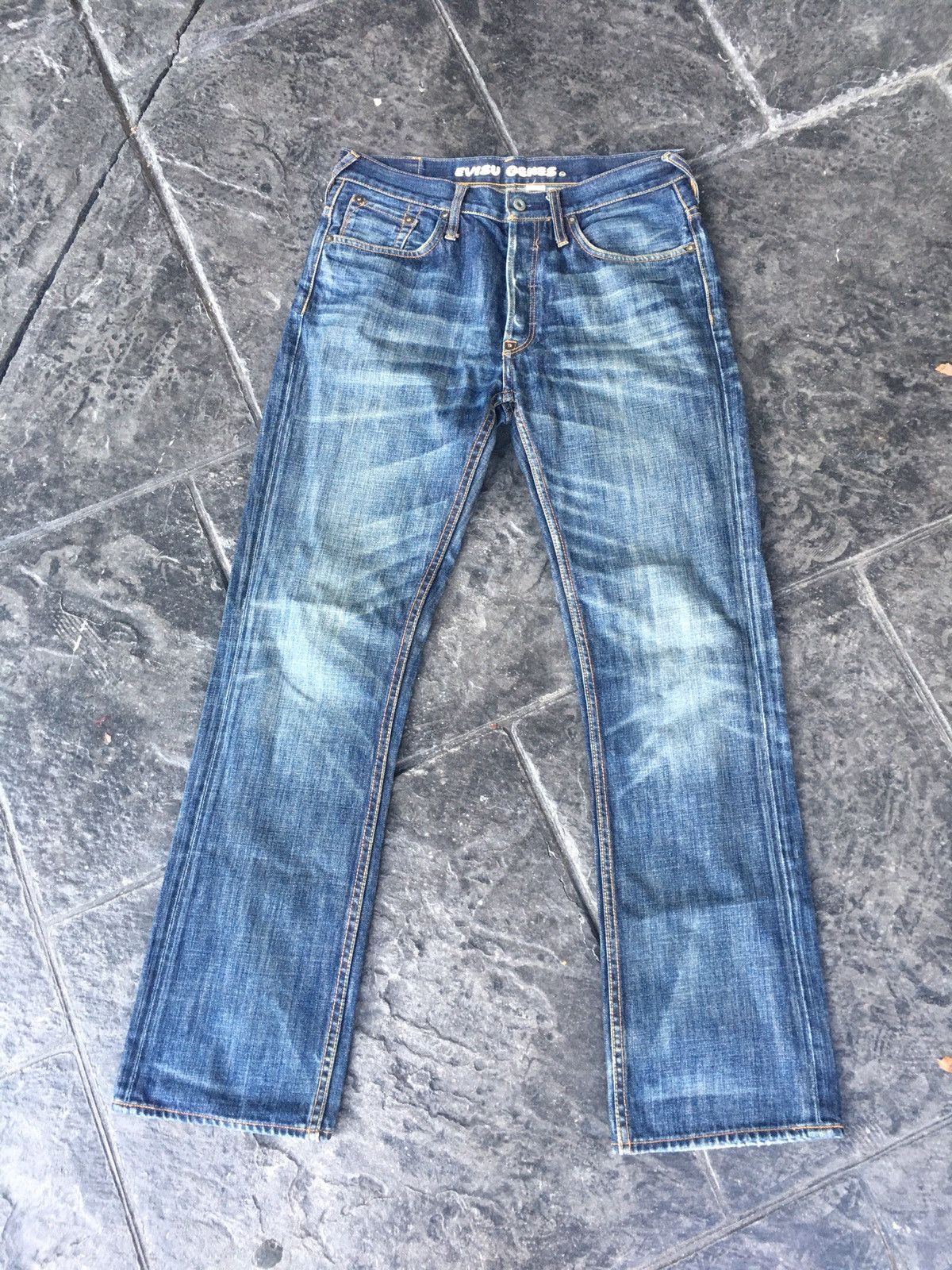 Evisu × Japanese Brand × Vintage Evisu x Distressed Denim x RN 120435 ...