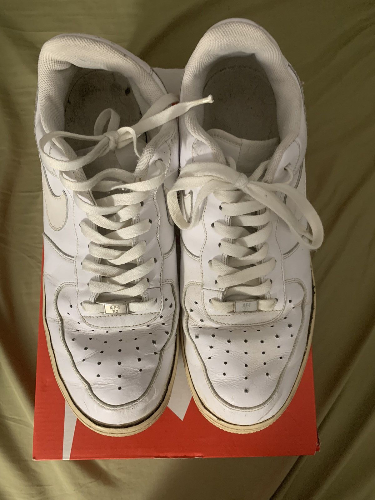 Nike Beater White Air Force 1’s | Grailed