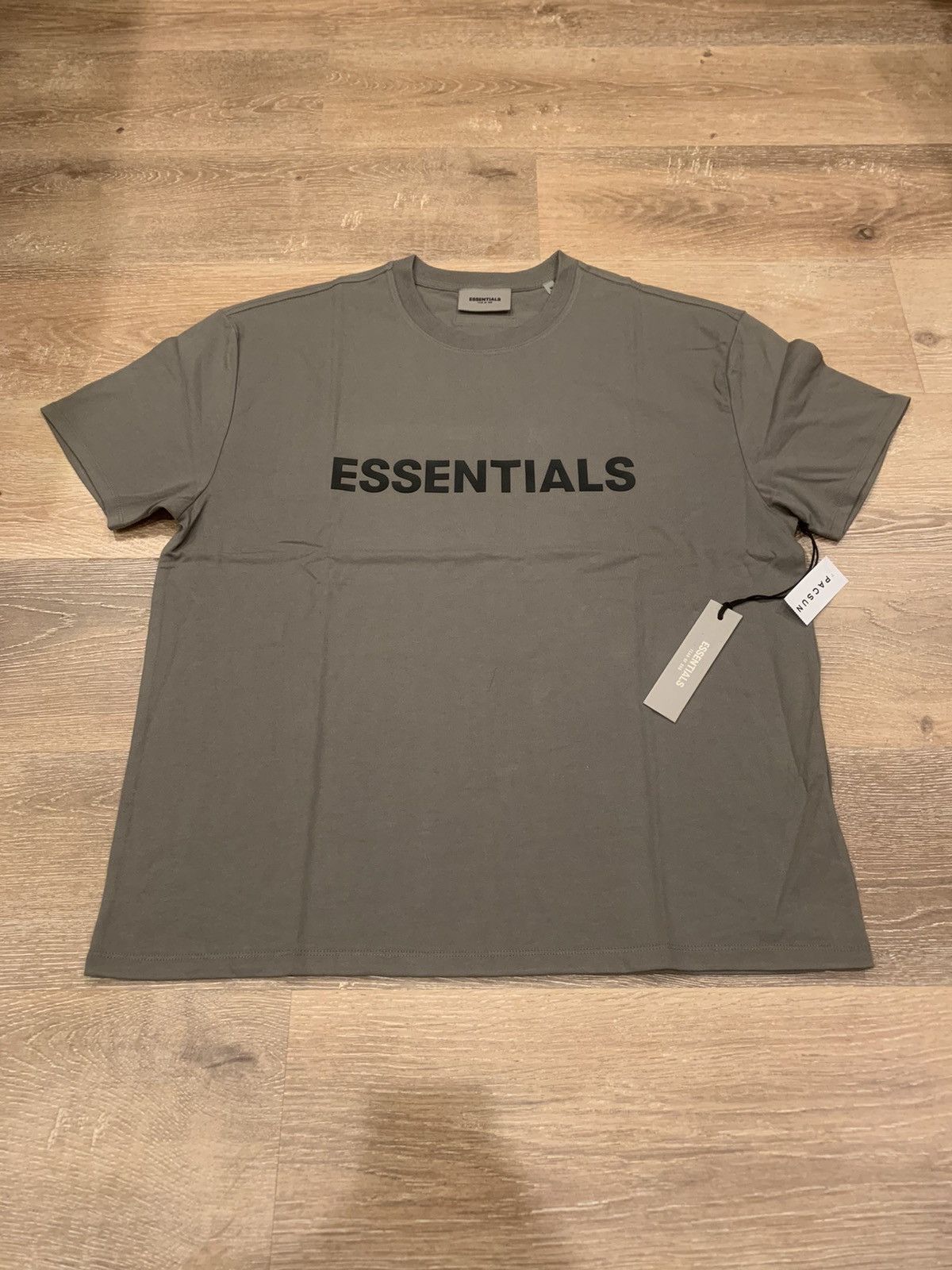 FOG × Fear of God Fear of God Essentials Charcoal Grey Tee T-Shirt Size ...