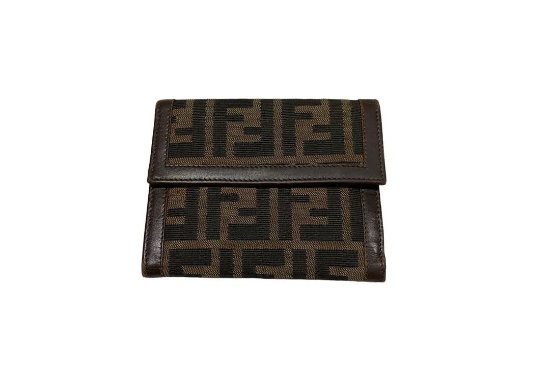 Fendi FENDI ZUCCA MONOGRAM WALLET | Grailed