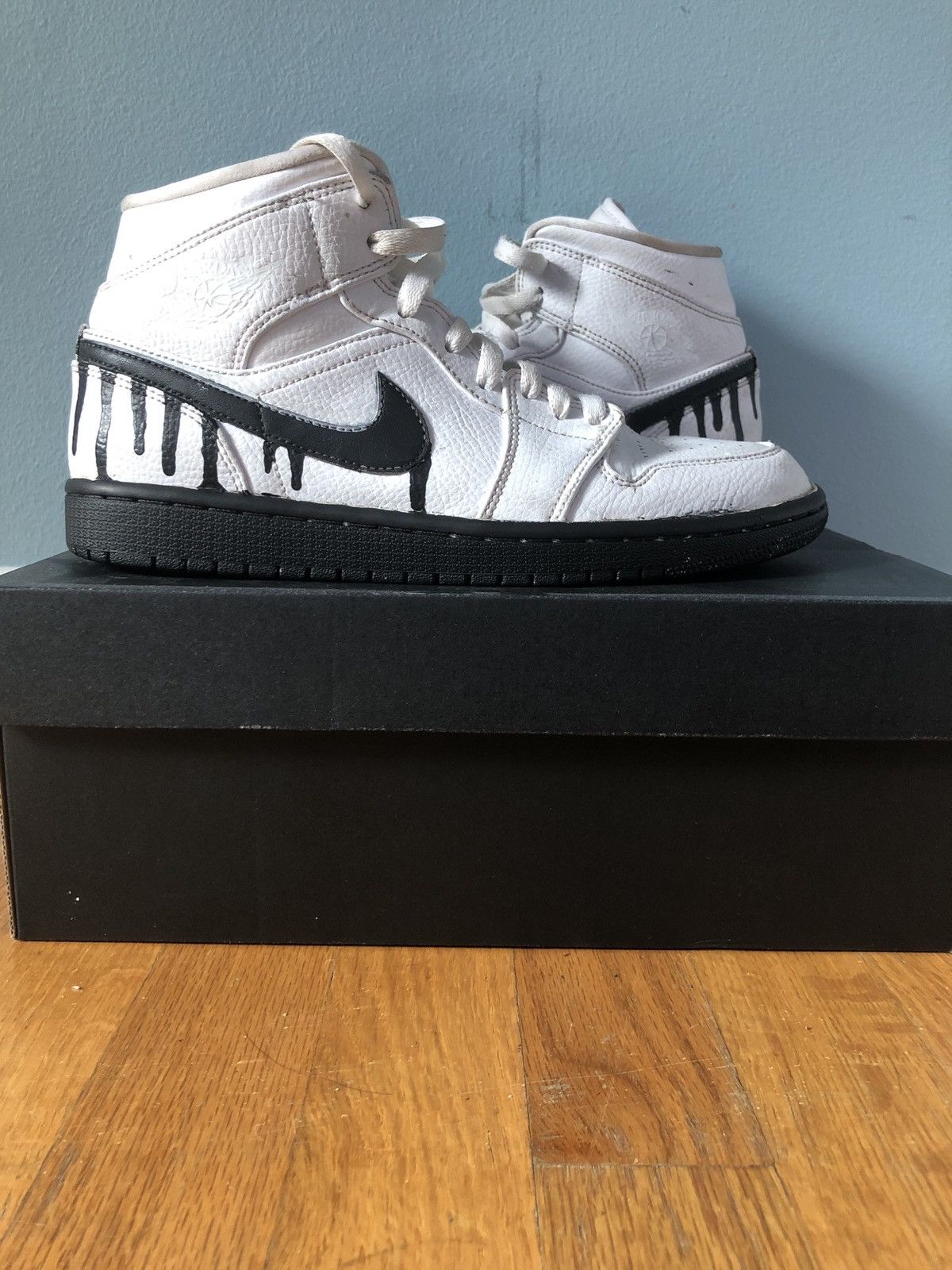 Jordan Brand Air Jordan 1 Mid Custom “drip” | Grailed