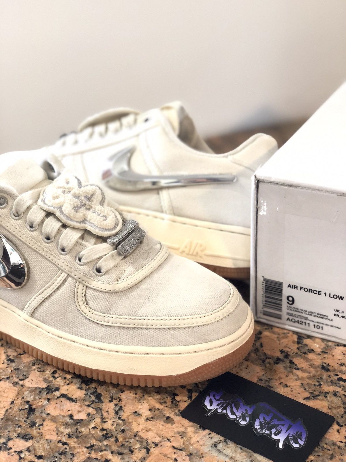 Nike × Travis Scott Travis Scott x Air Force 1 Sail 2018 | Grailed
