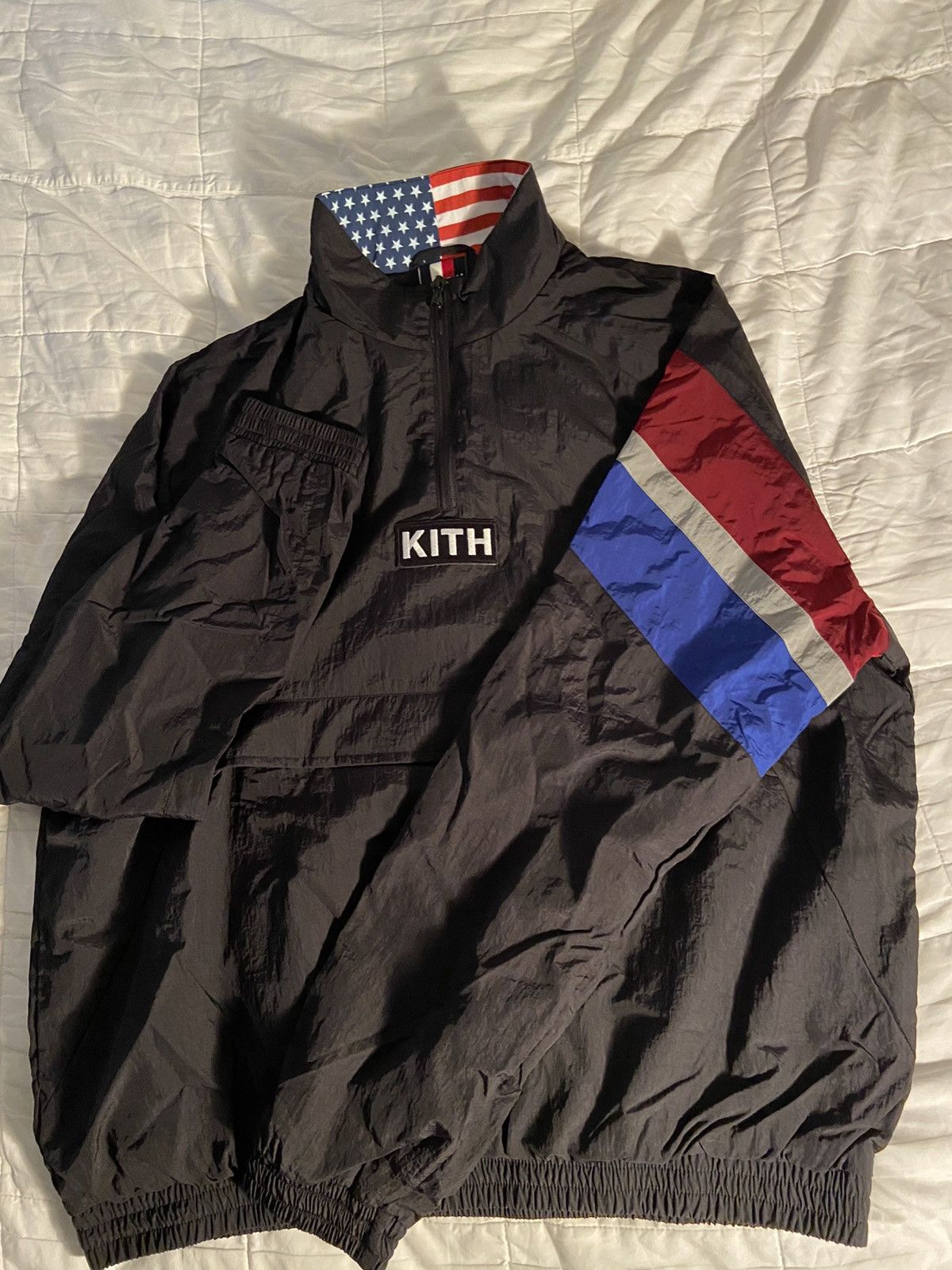 Kith × USA Olympics Kith x Olympic retro quarter zip jacket | Grailed