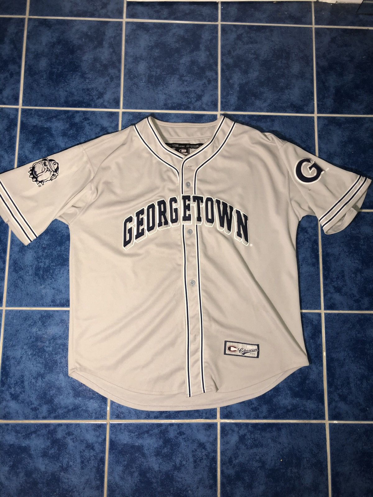 Colosseum Athletics Oversized Georgetown Baseball Jersey | Grailed