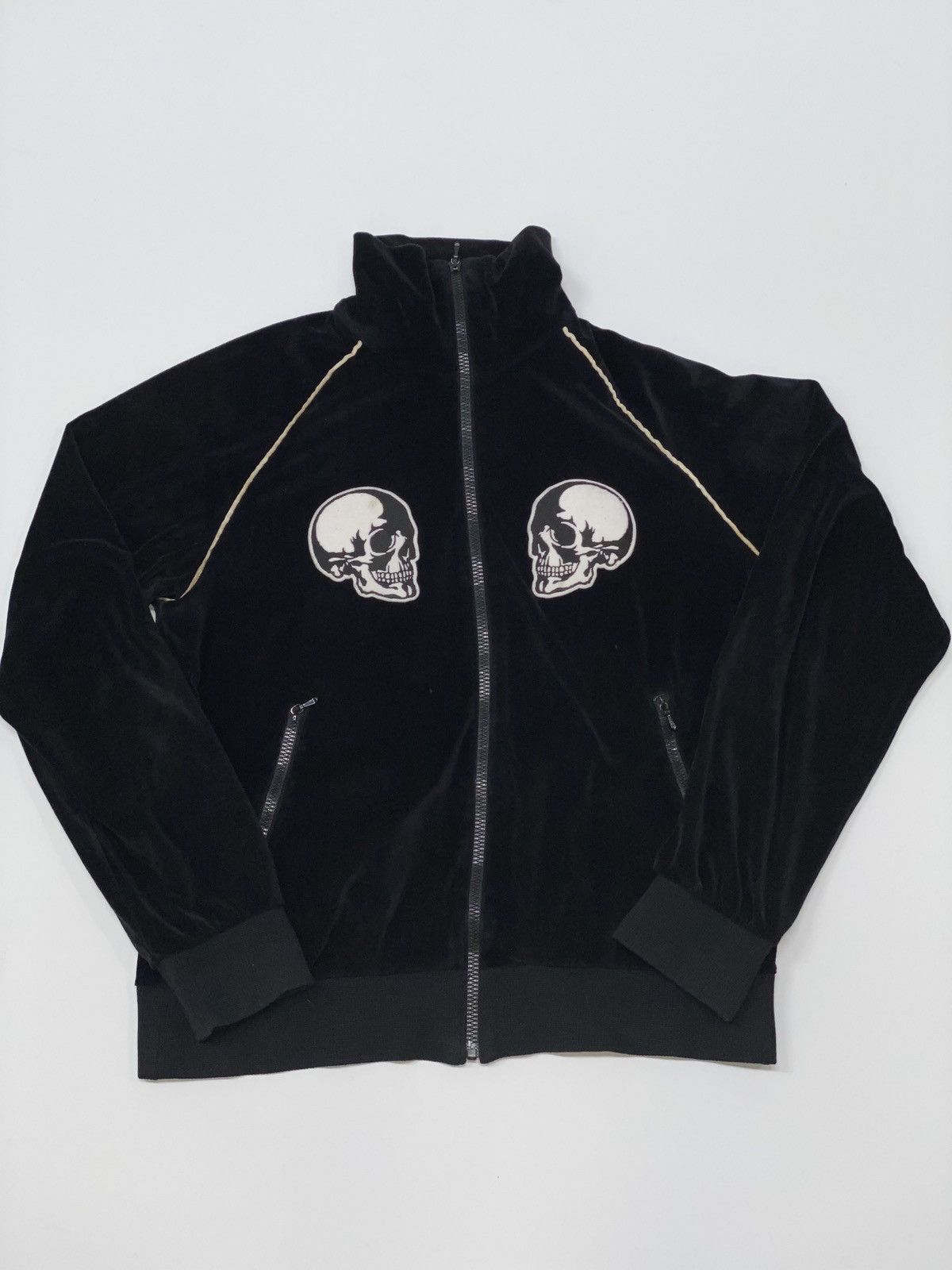 Number (N)ine Double Skull Velour Track Jacket Size 4 | Grailed